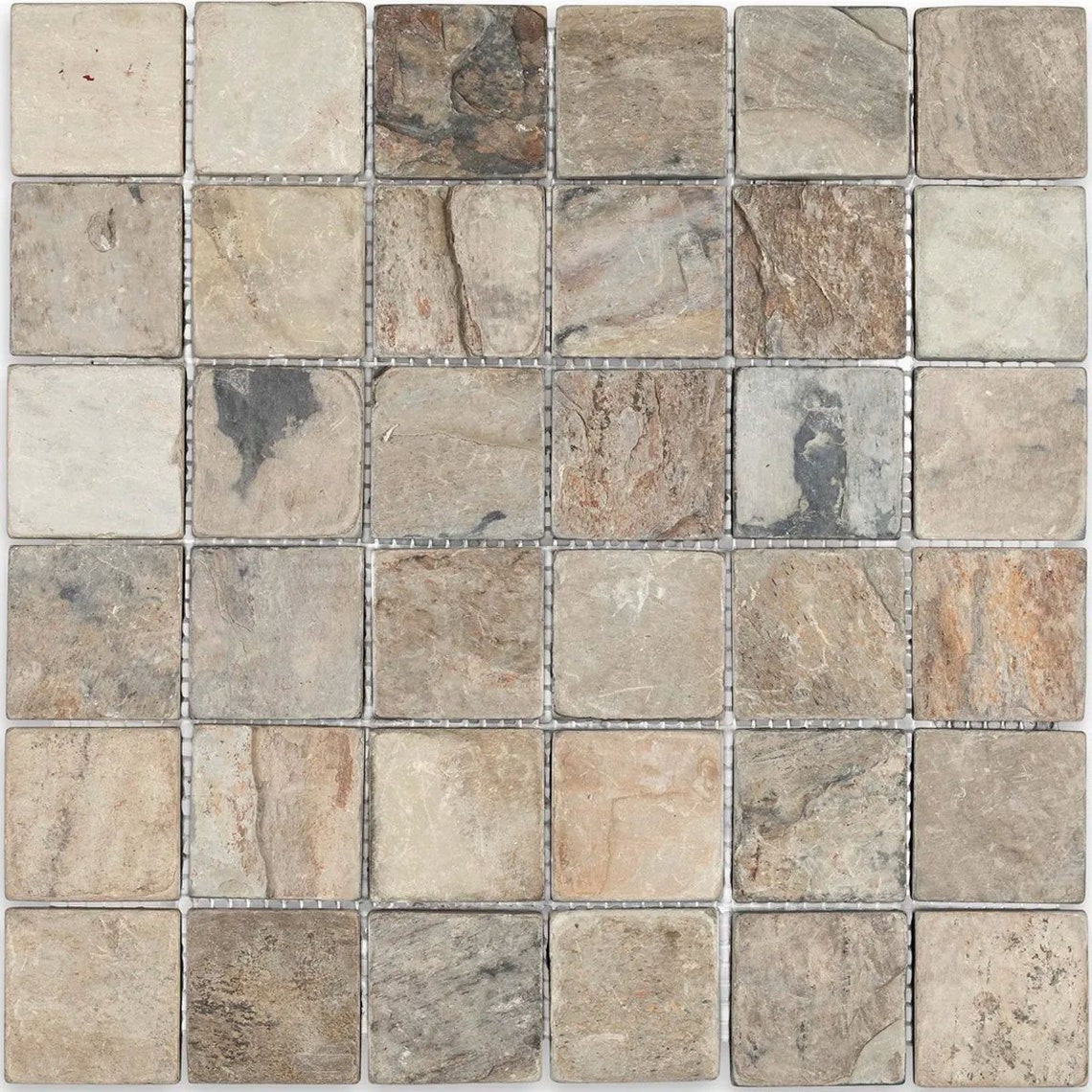 Rustic Amber Slate Mosaic Wall and Floor Tile - Etsy