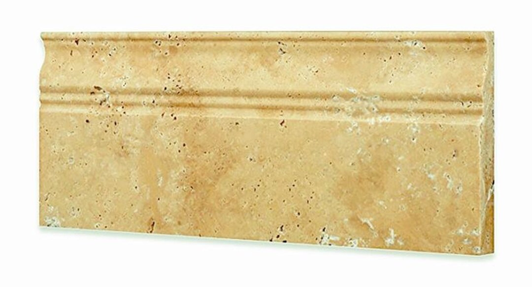 Gold Travertine Honed Baseboard Trim Trim Tile 5x12” - Etsy