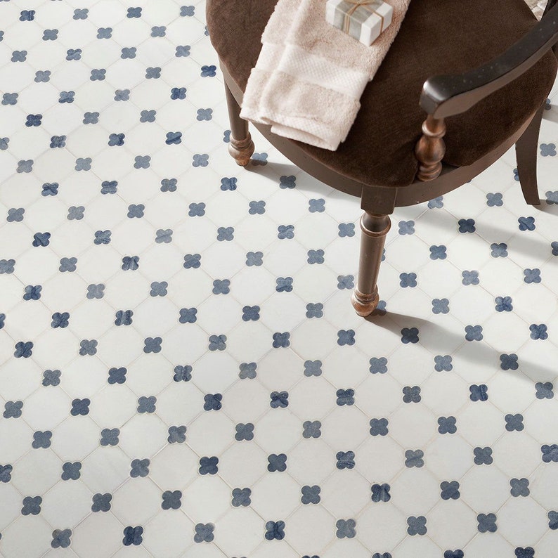 Azula Floret Pattern Mosaic Tile - Etsy