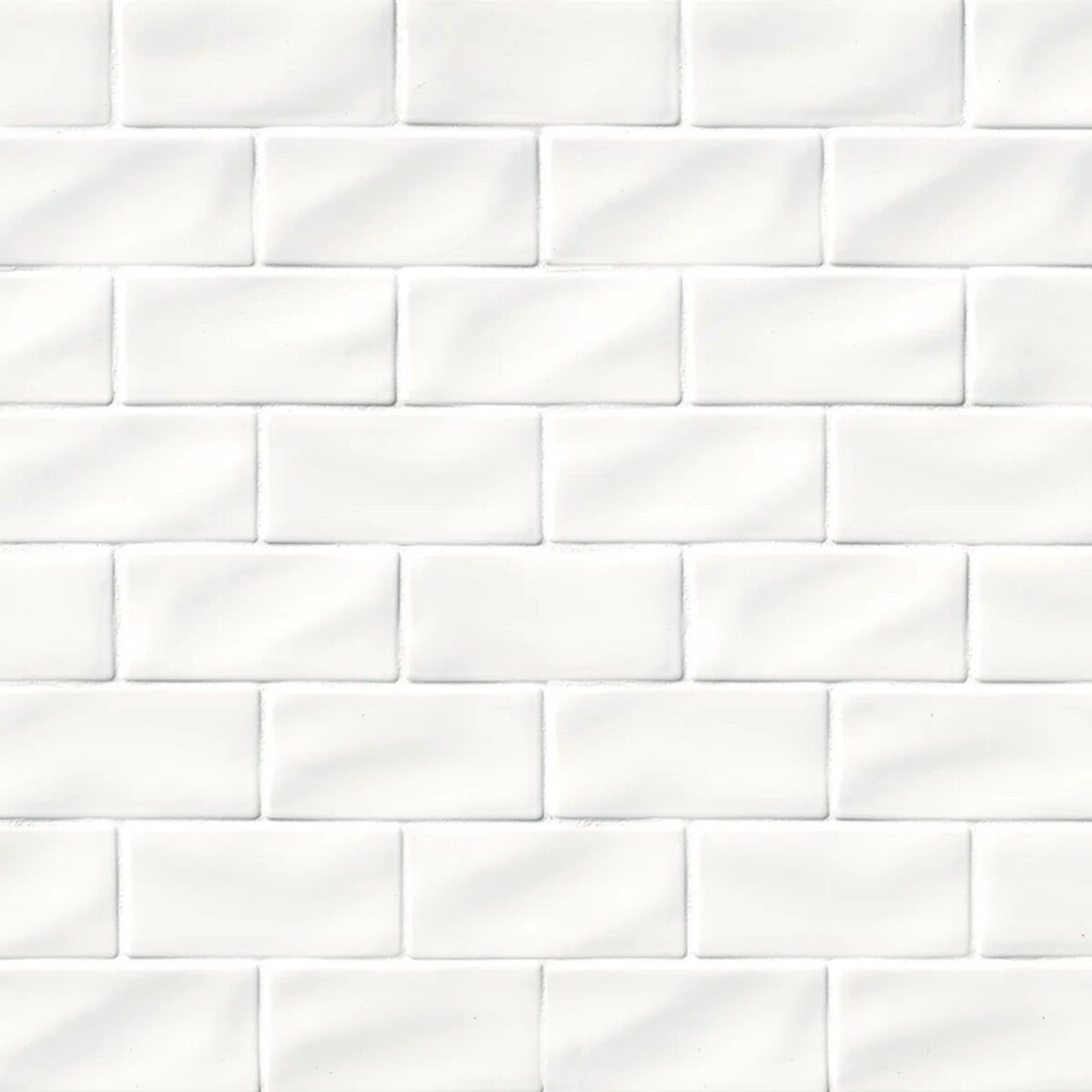 Whisper White Subway Handcrafted Ceramic Wall Tile - Etsy