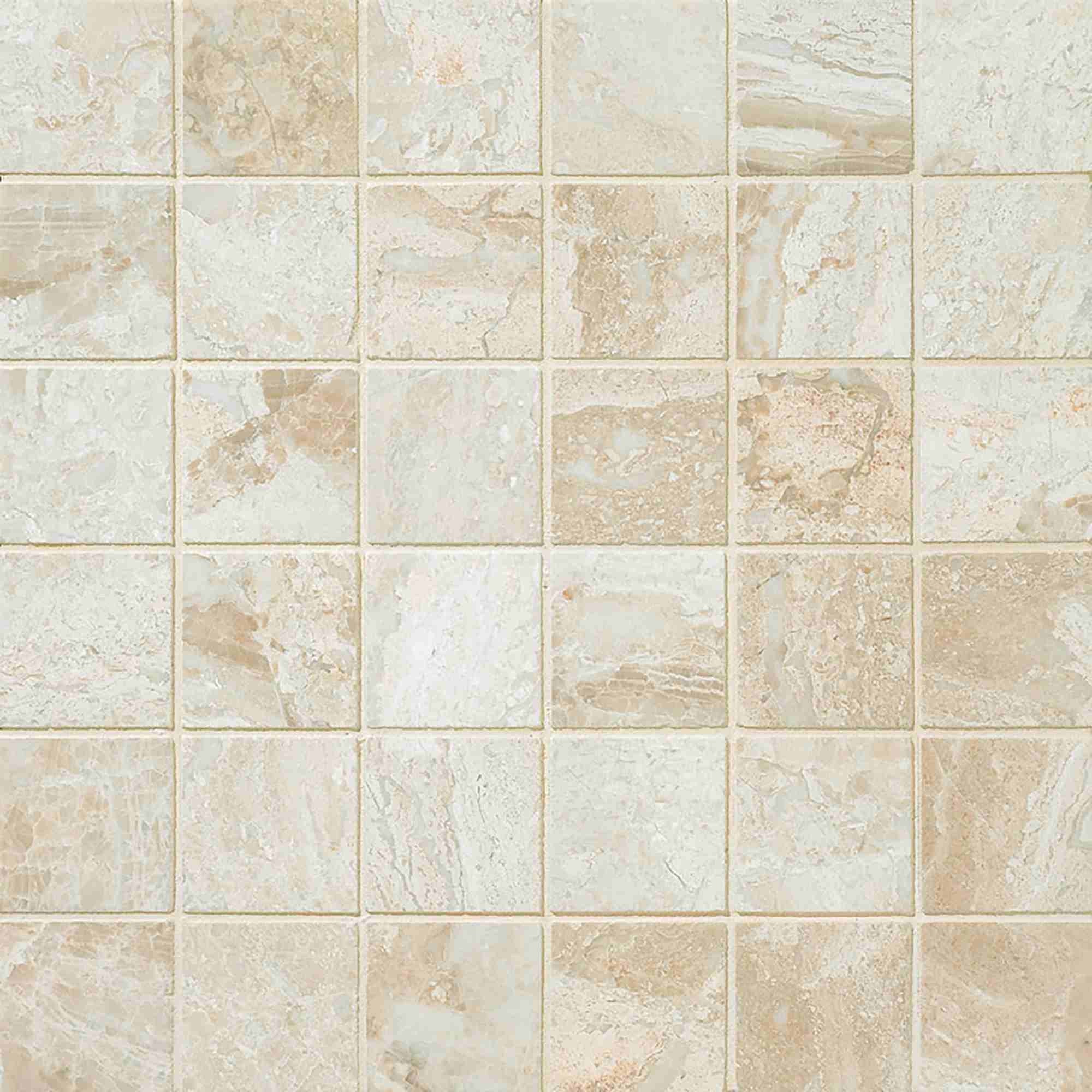 Queen Beige Polished Square Mosaic Tile - Etsy