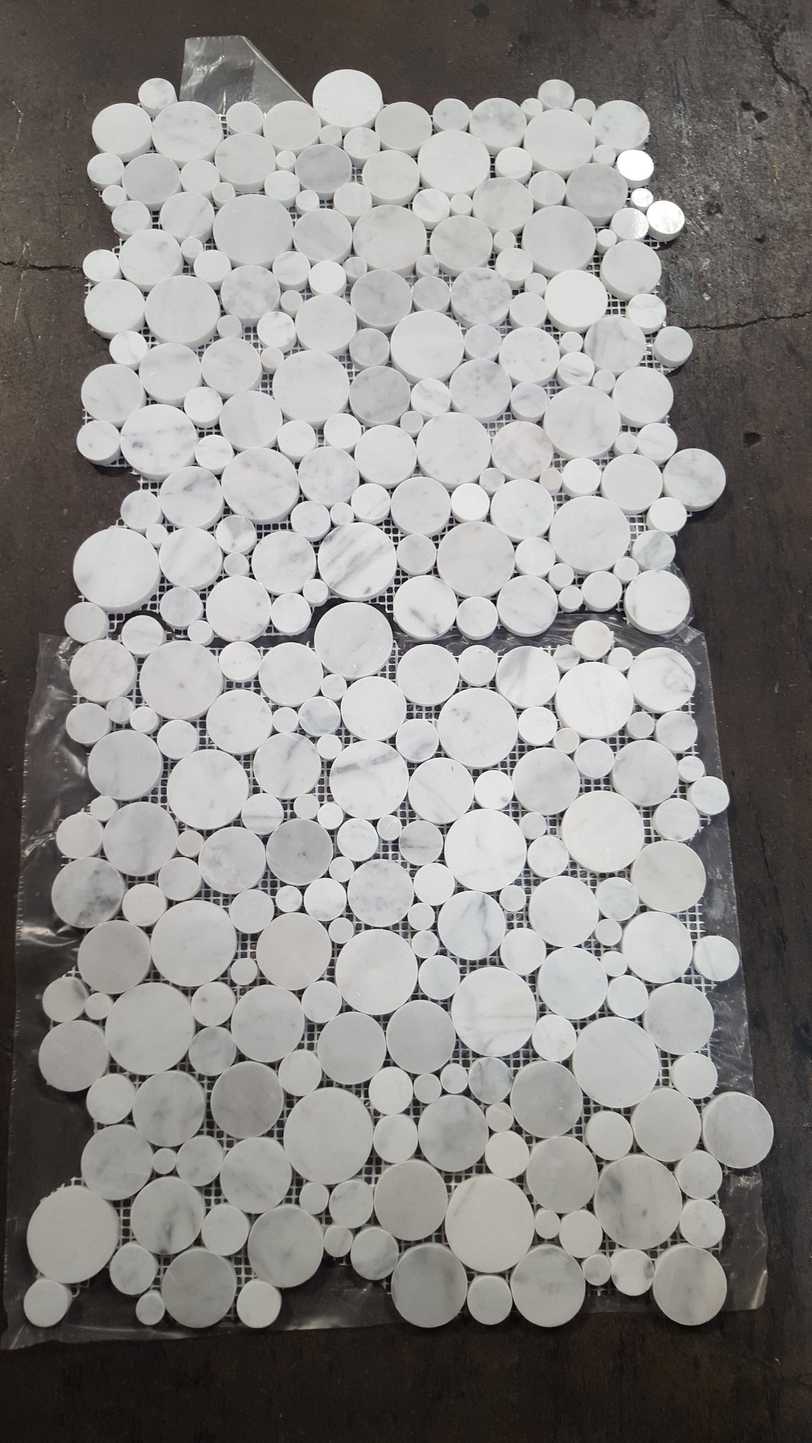 Carrara Italian Bubbles Mosaic Backsplash and Wall Tile - Etsy