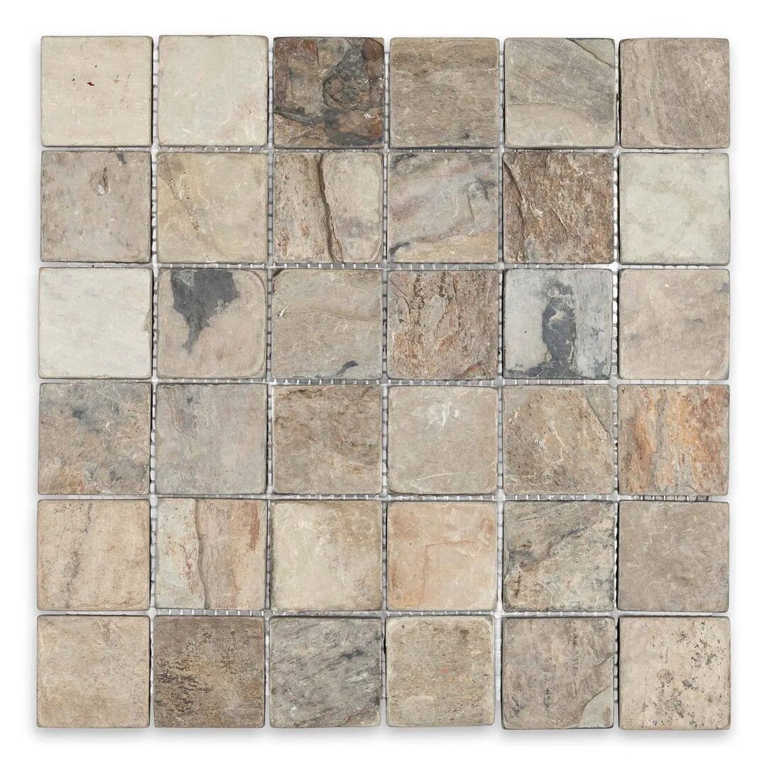 Rustic Amber Slate Mosaic Wall and Floor Tile - Etsy