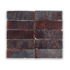 Cherry Zellige Ceramic Wall Tile - Etsy
