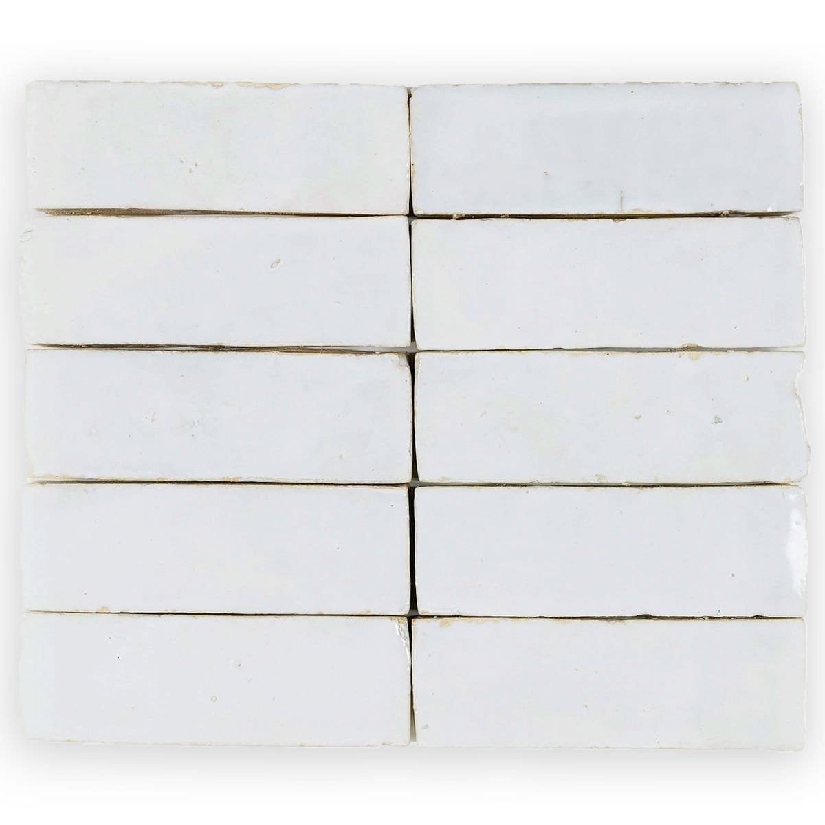 Pure White Zellige Moroccan Ceramic Wall Tile - Etsy