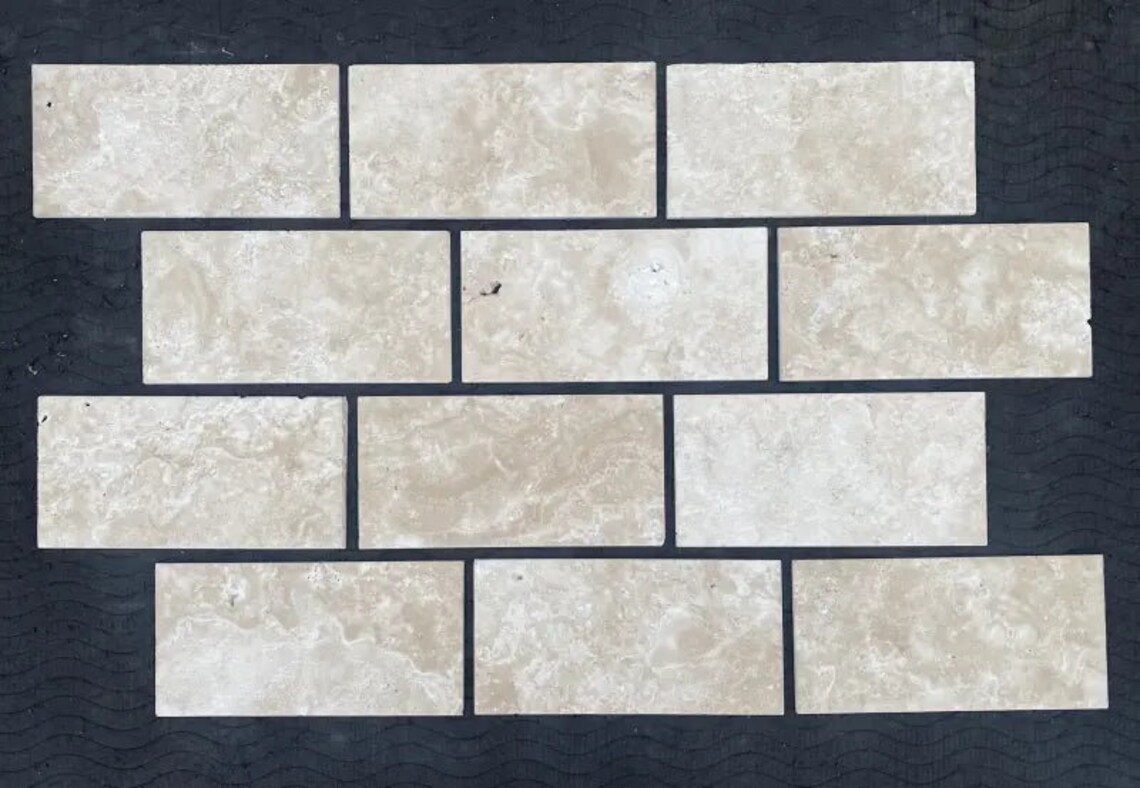 Durango Cream Tumbled Herringbone Mosaic Tile 1x2” - Etsy