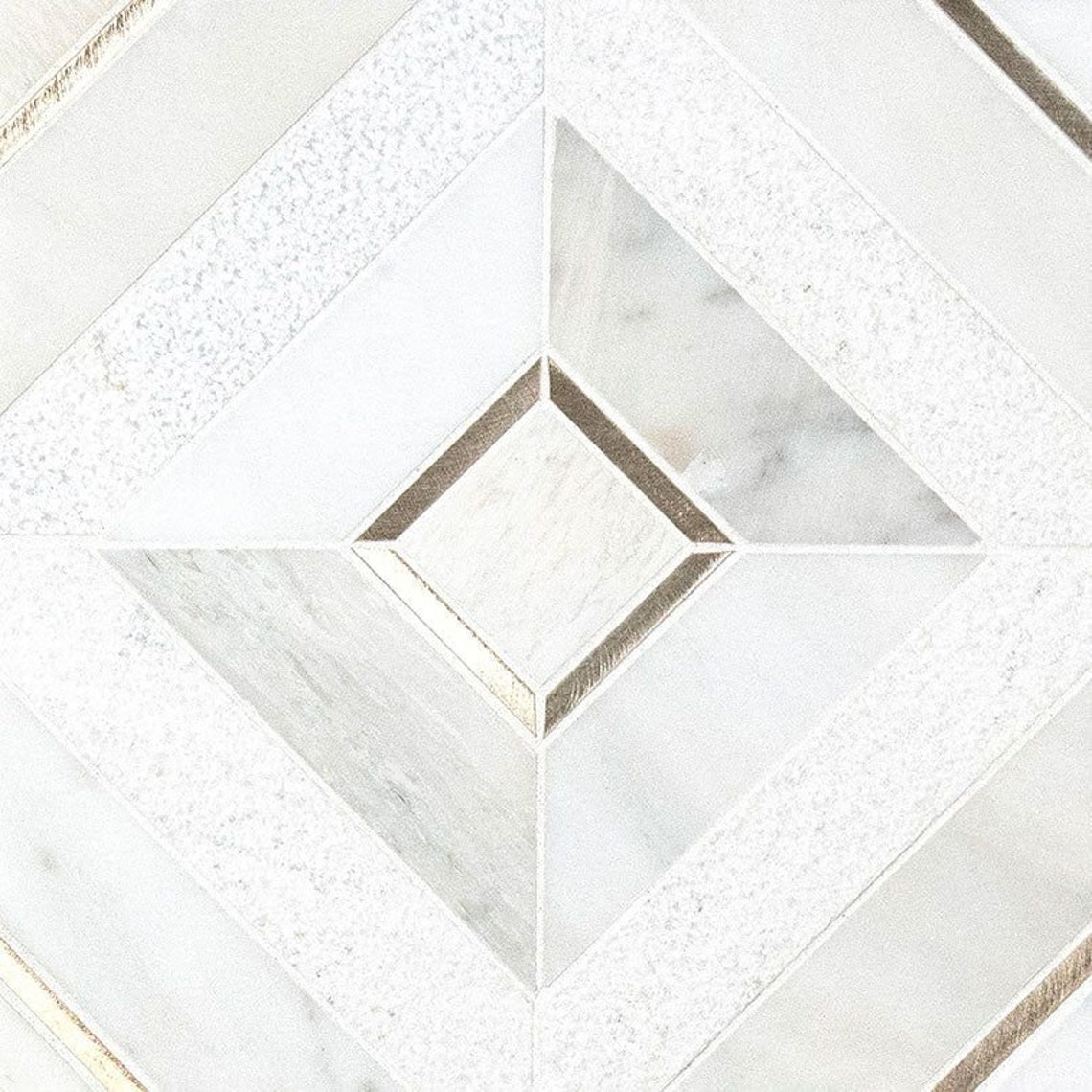 Verona Gold Pattern Mosaic Tile - Etsy