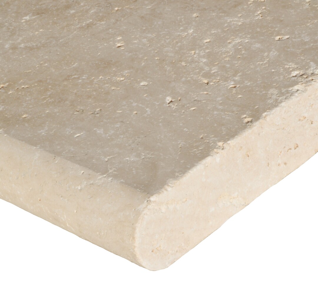 Ivory Travertine Tumbled Coping Exterior Pool Tile 6X12” 2” - Etsy