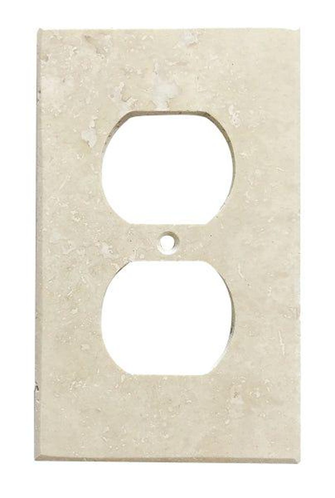 Ivory / Light Travertine Switch Plate 2 3/4 X 4 1/2 Honed 1-DUPLEX Wall ...