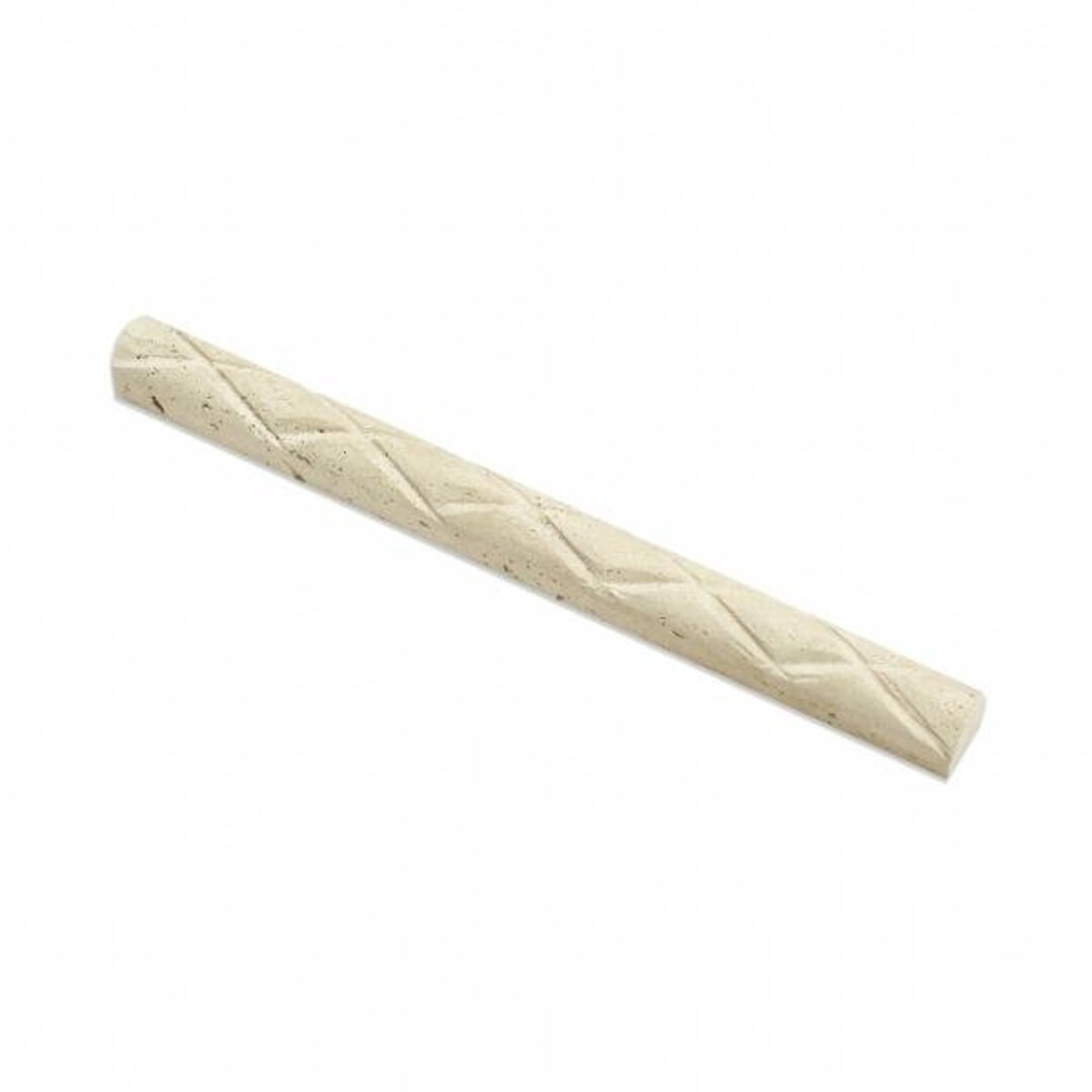 Ivory Travertine Honed Diamond Rope Liner Trim Tile 1x12 - Etsy