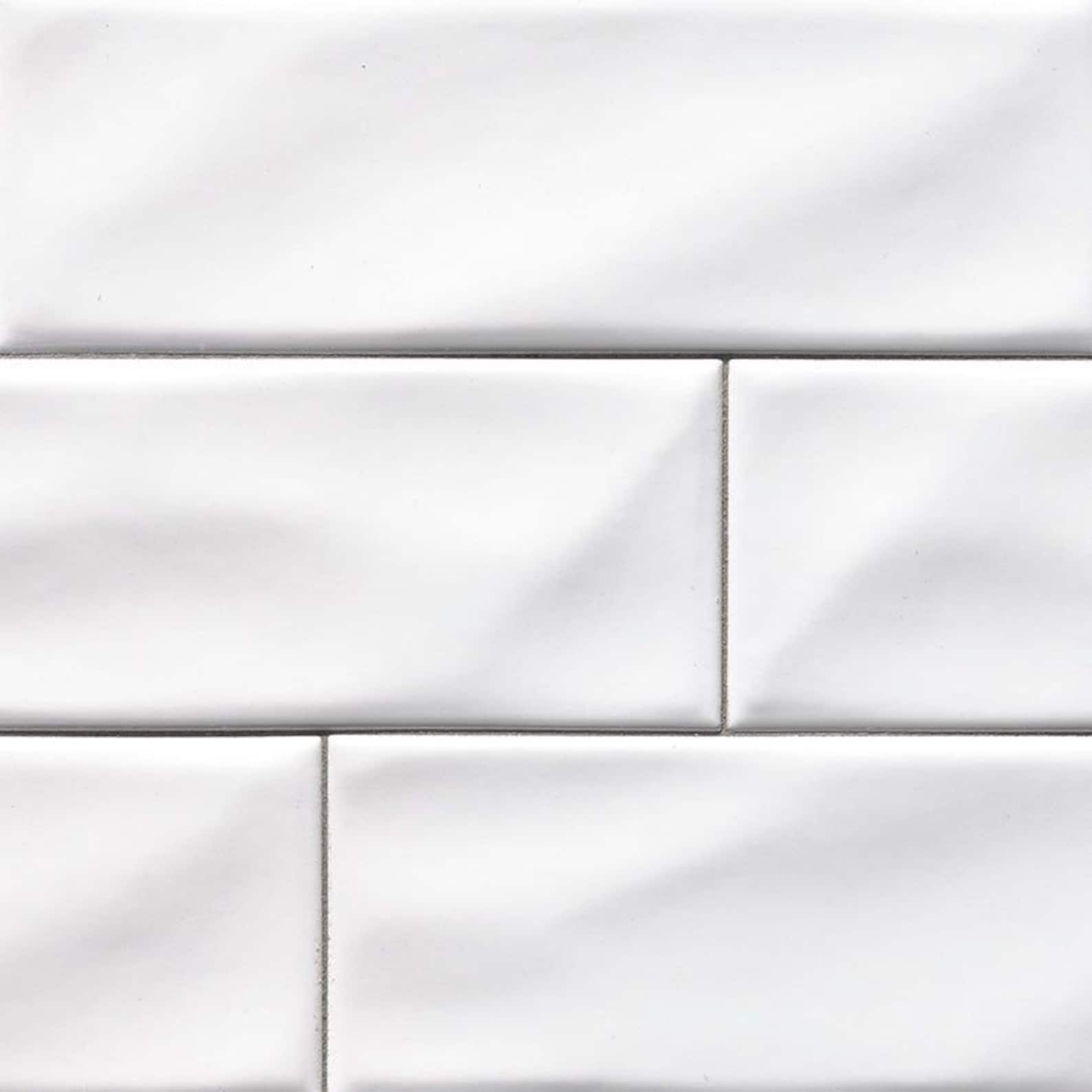 Whisper White Subway Handcrafted Ceramic Wall Tile - Etsy