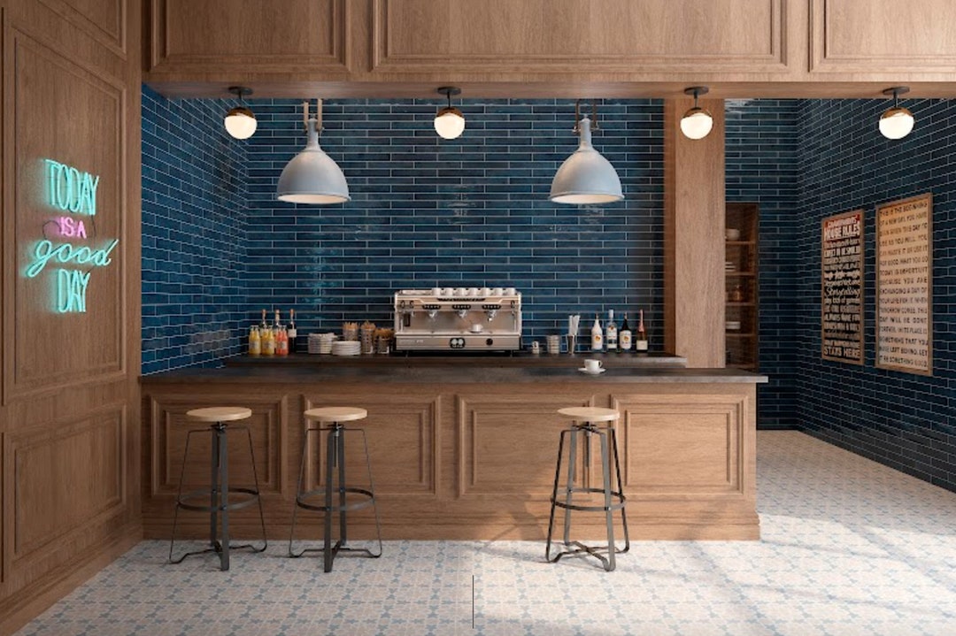 Zellige Deep Blue 2X16 Ceramic Wall Tile - Etsy