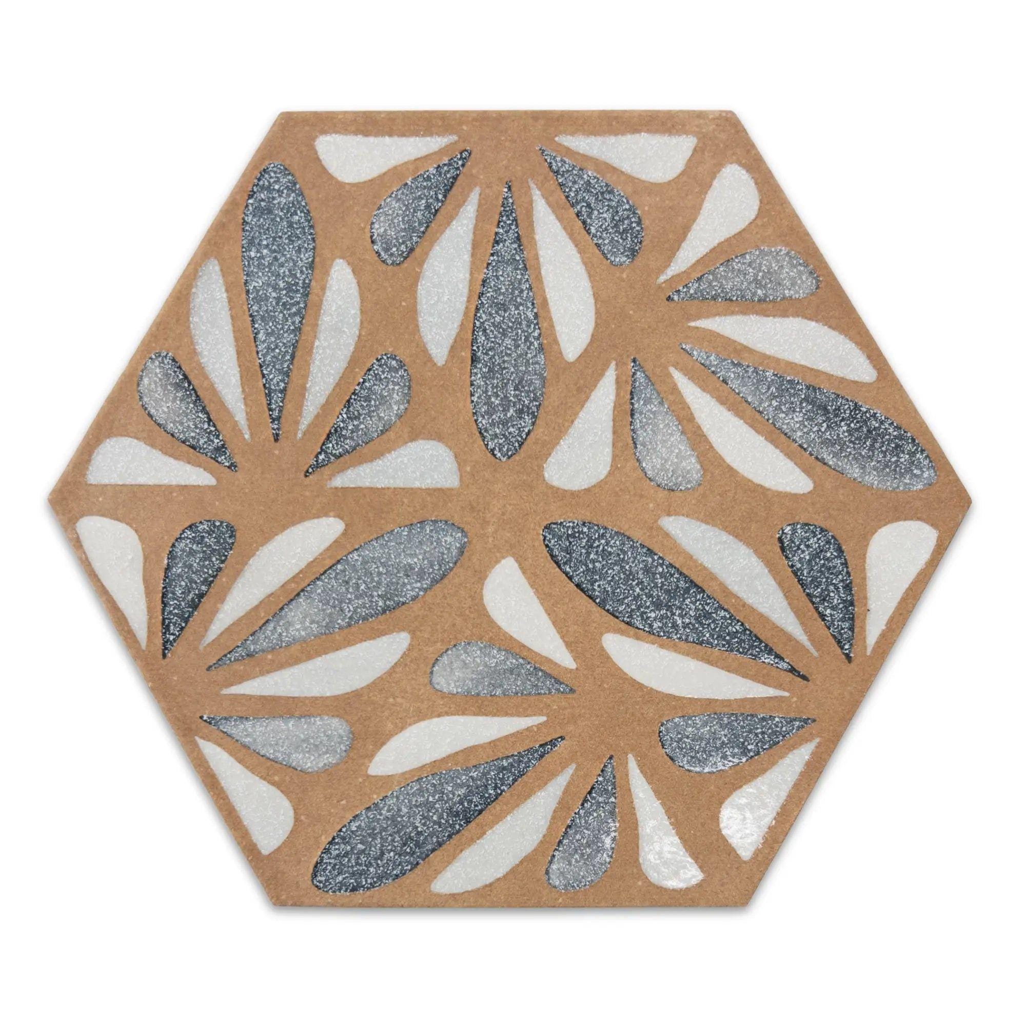 Terrapetal Fusion Stoneware Hexagon Tile 8.5x10” - Etsy