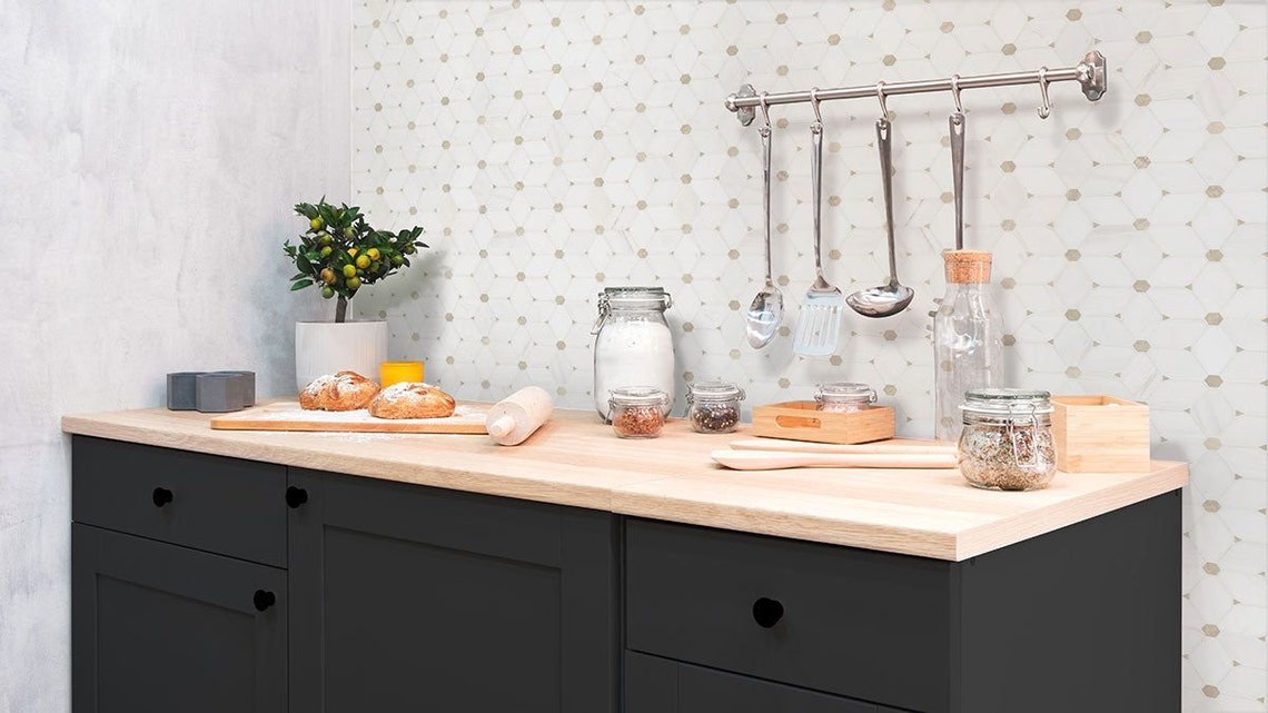 Cecily Pattern Marble Mosaic Tile - Etsy