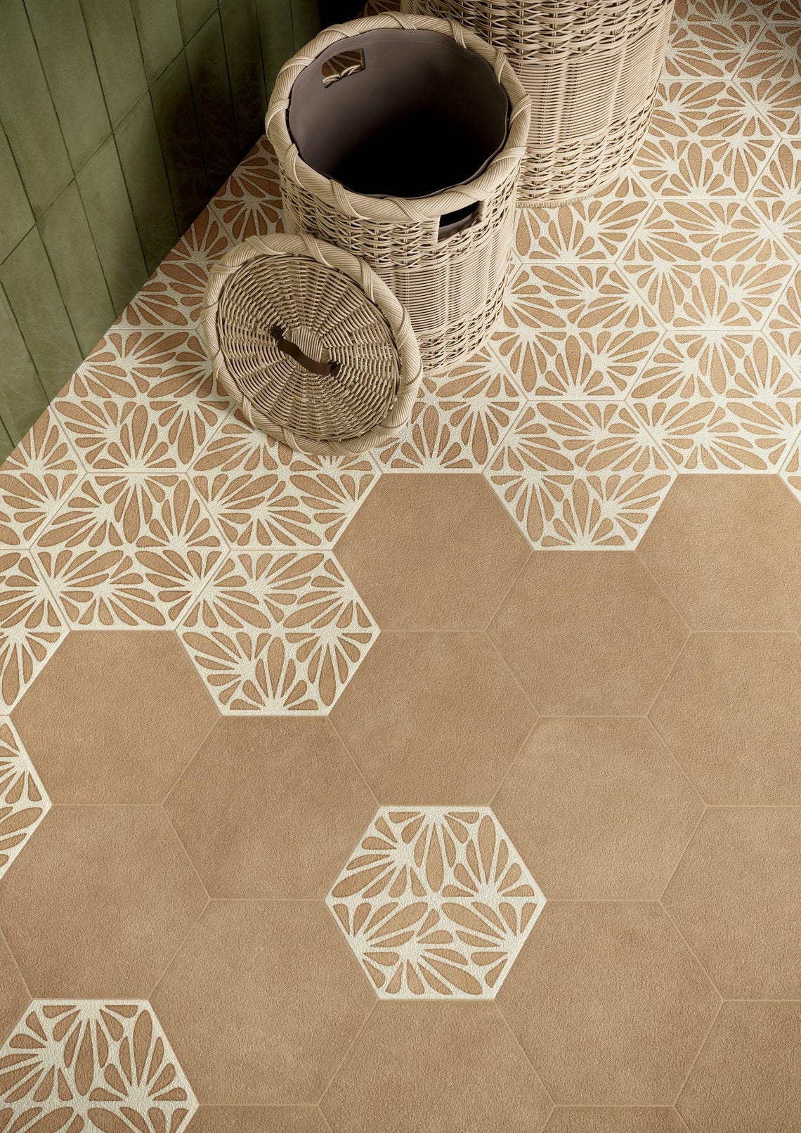 Terrapetal Stoneware Hexagon Tile 8.5x10” - Etsy