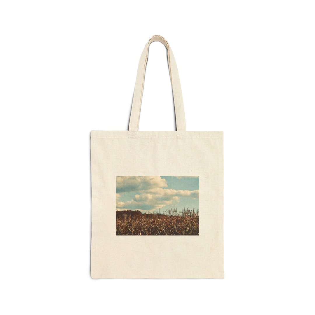 Stylized Cornfield Cotton Canvas Tote Bag Virginia Photography Nature ...