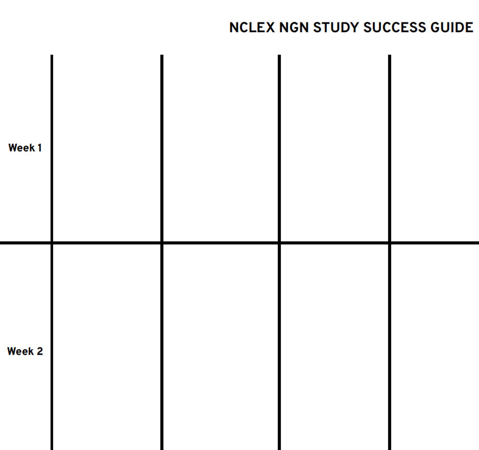 4 Week New Generation NCLEX Success Study Guide - Etsy
