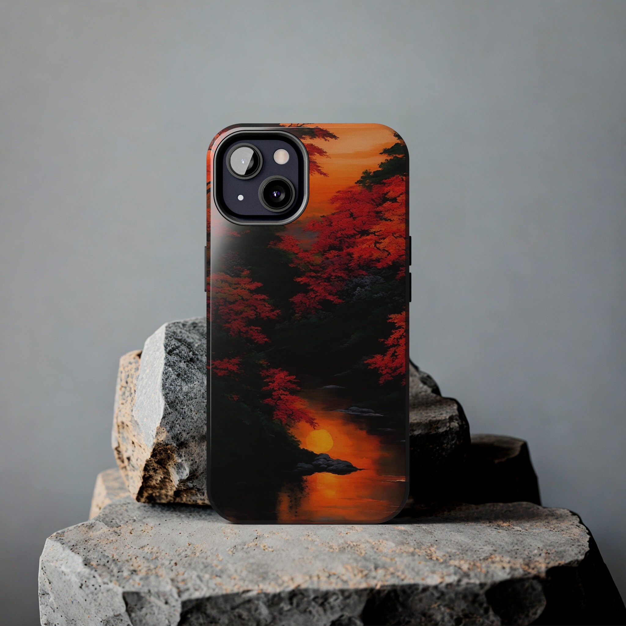 Japanese Minimalism Phone Case Art Cover for iPhone 14, 13, 12, 11, Se ...