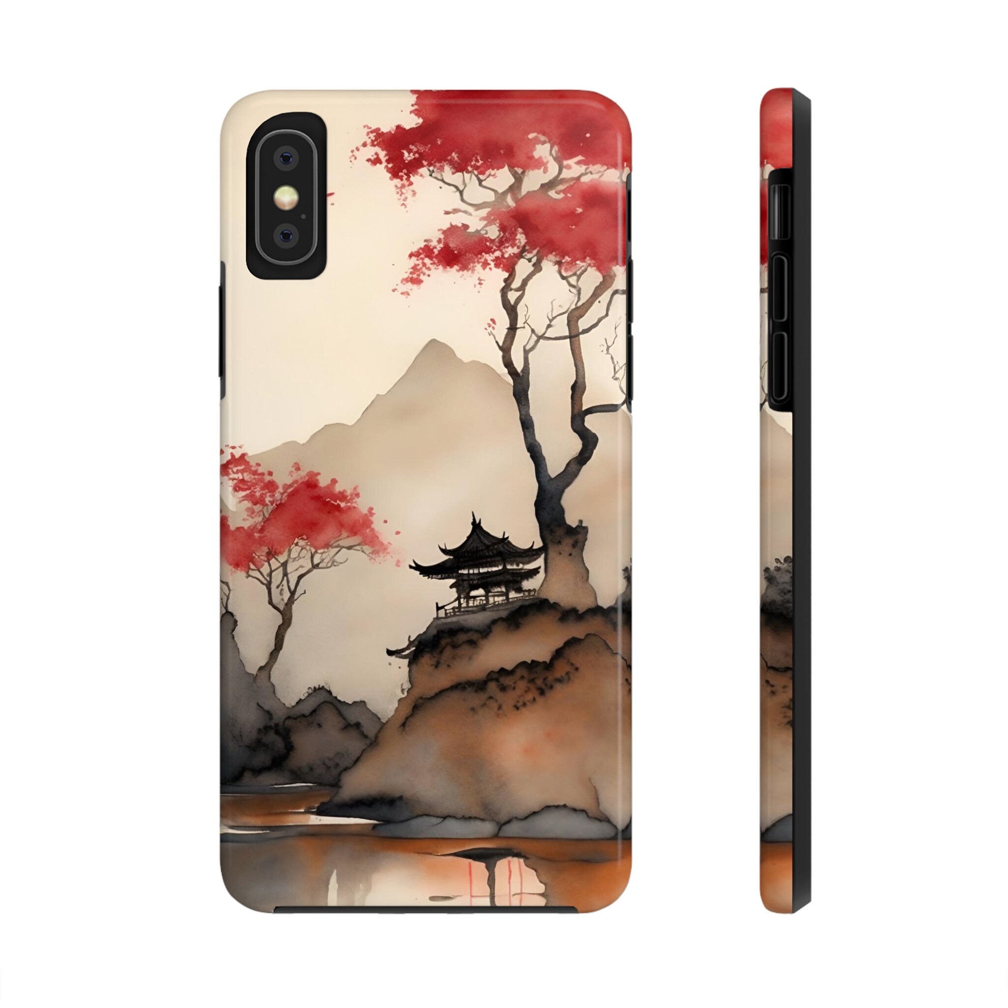 Japanese Sepia Ink iPhone Cases, Ancient Japan, Protective Phone Case ...
