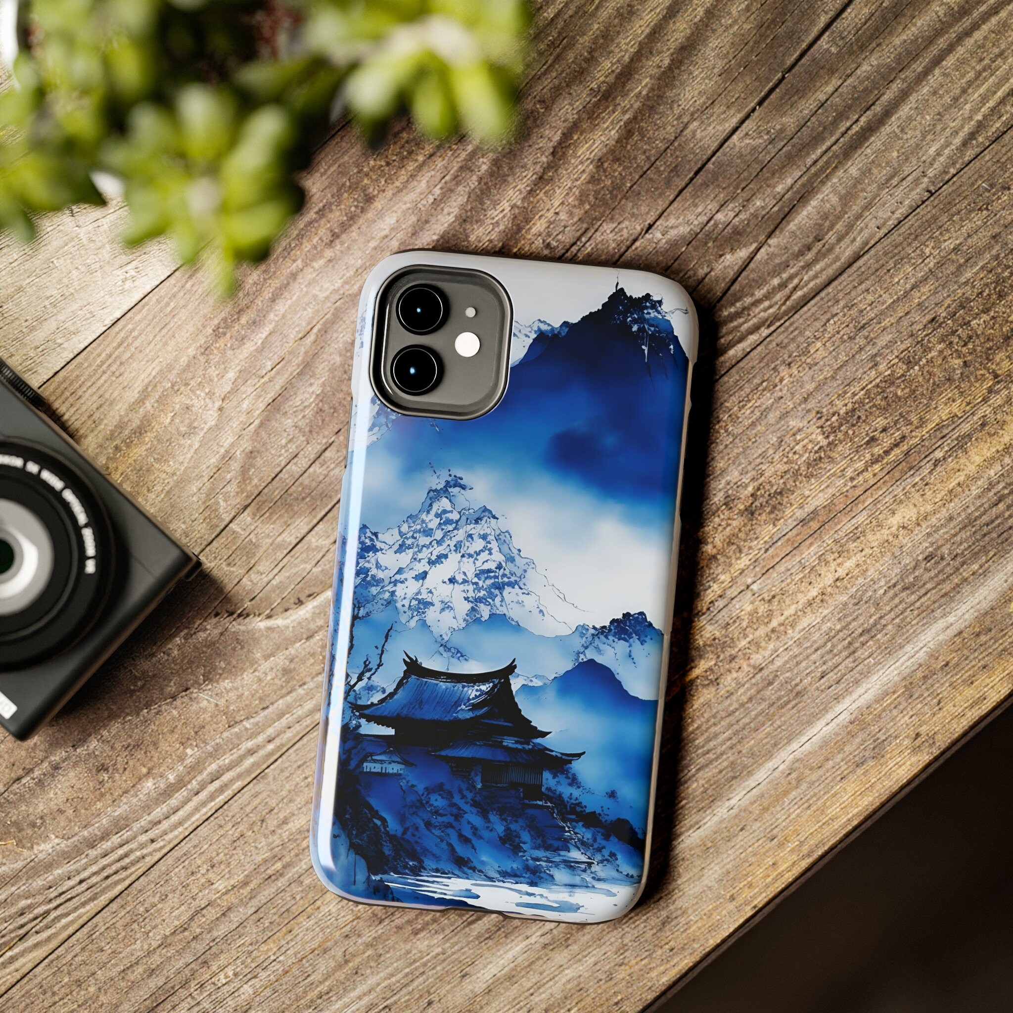 Winter Valley Ink Splash Phone Case, Protective Phone Case, Japanese ...