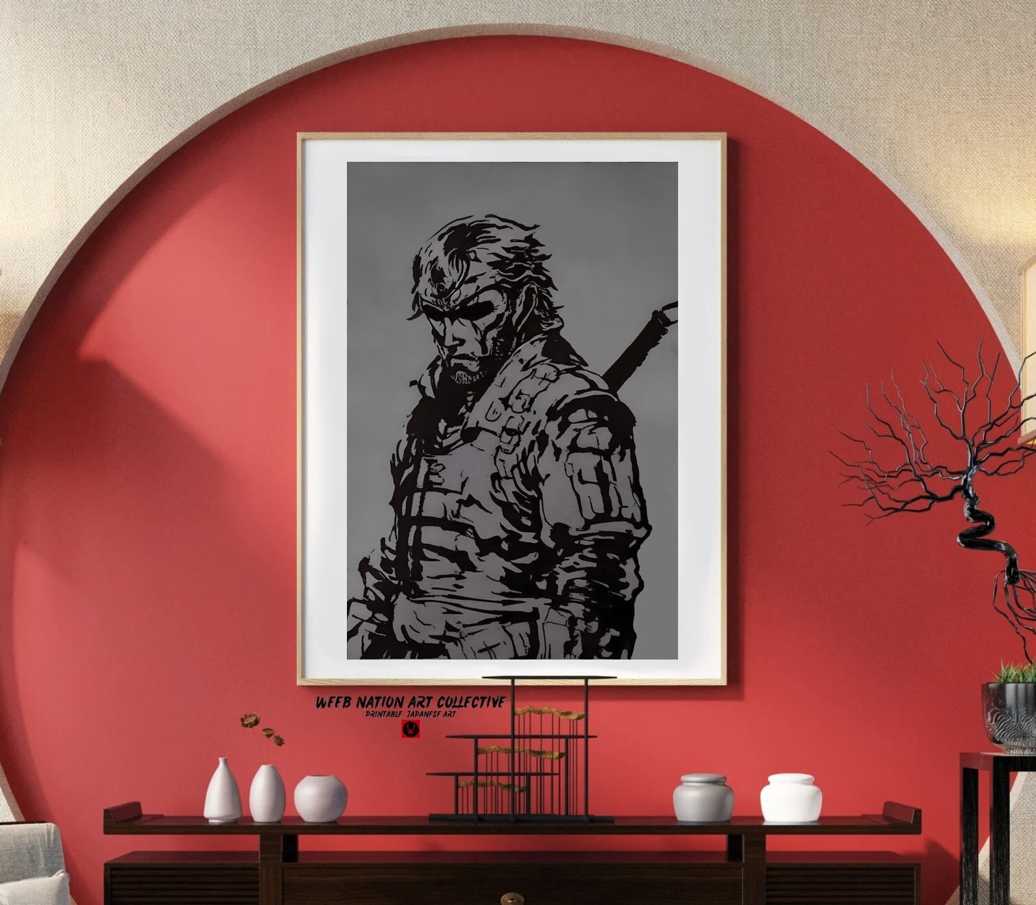 Shinobi Wall Printable Ninja Wall Decor Japan Japanese Art - Etsy