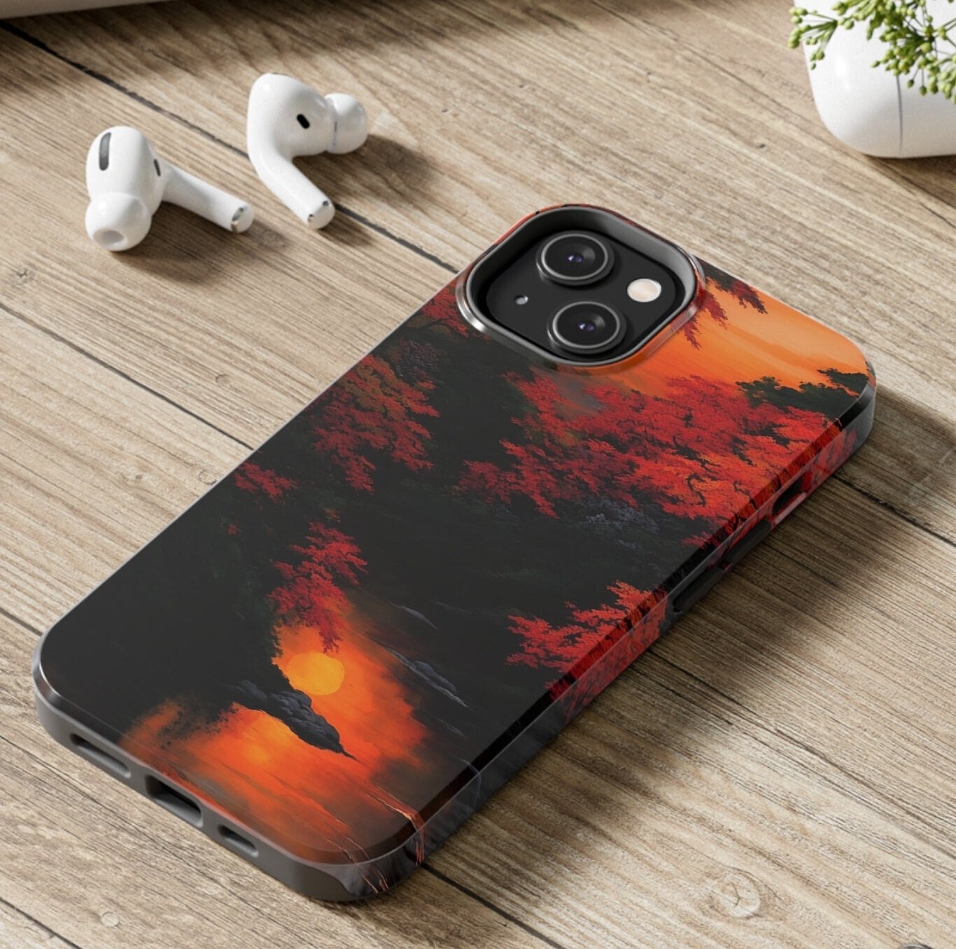 Japanese Minimalism Phone Case Art Cover for iPhone 14, 13, 12, 11, Se ...