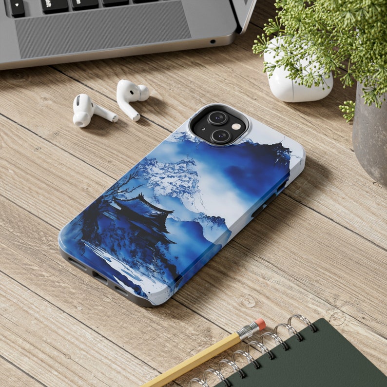 Winter Valley Ink Splash Phone Case, Protective Phone Case, Japanese ...