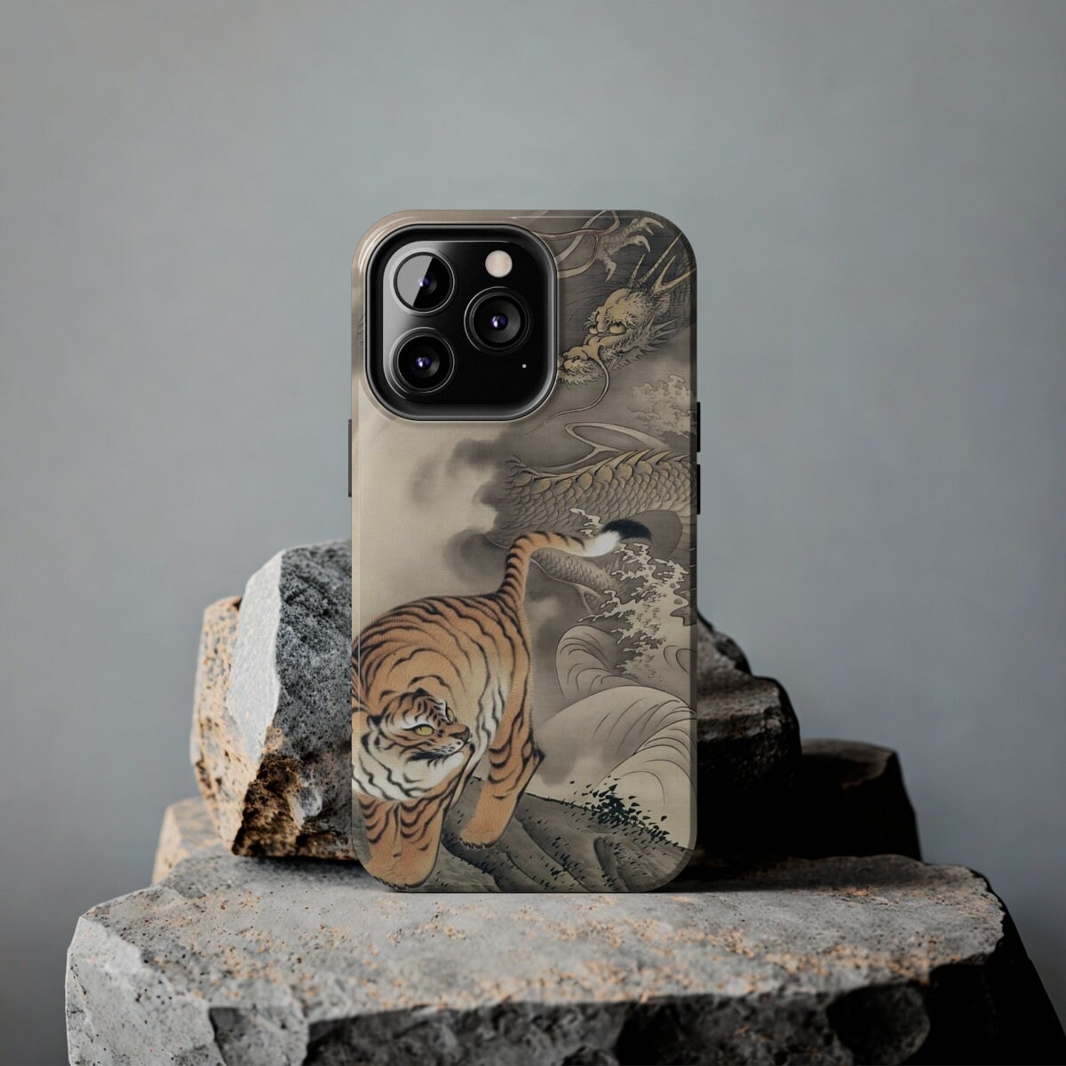 Japanese Dragon V Tiger Vintage Art Phone Case Vintage Japanese Phone ...