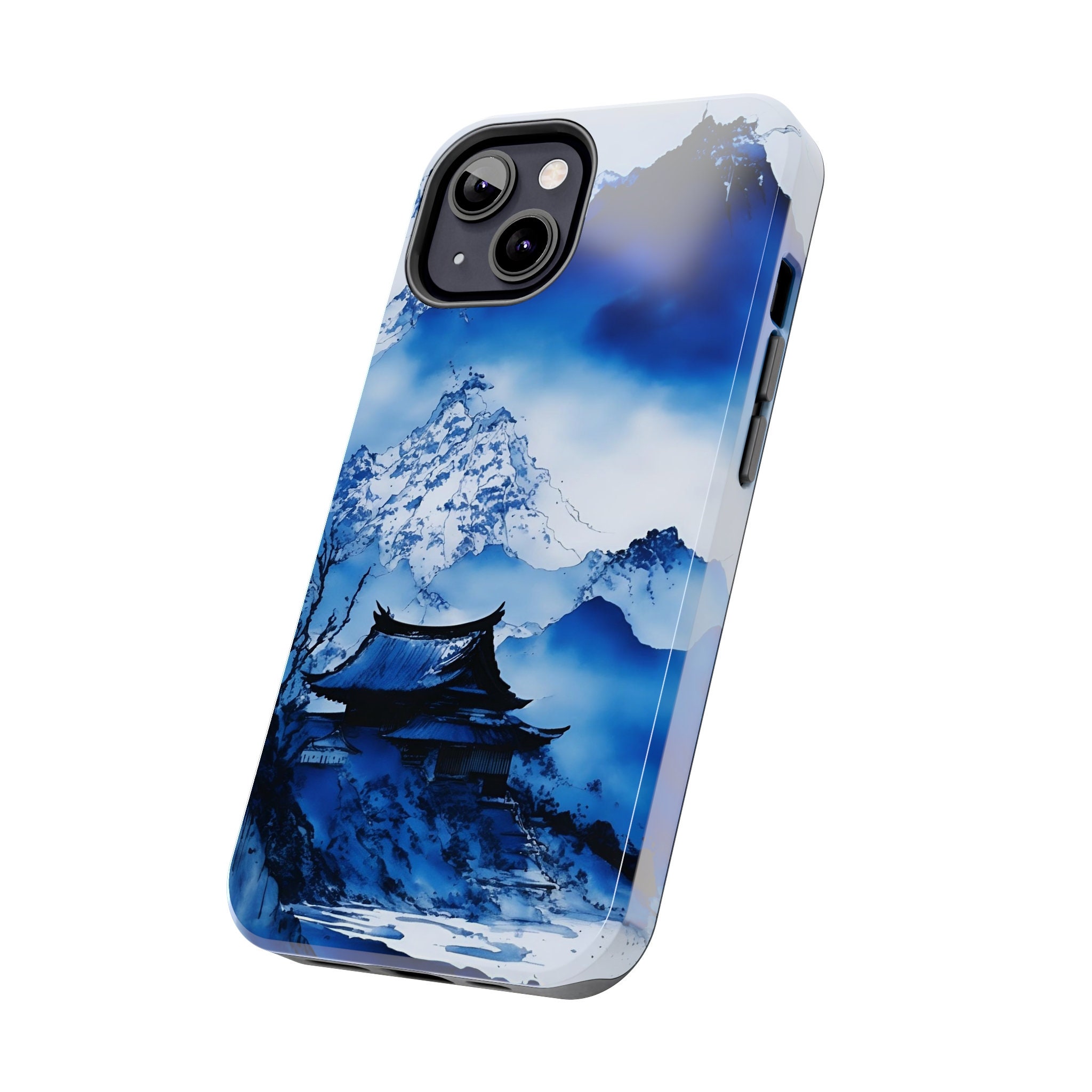 Winter Valley Ink Splash Phone Case, Protective Phone Case, Japanese ...