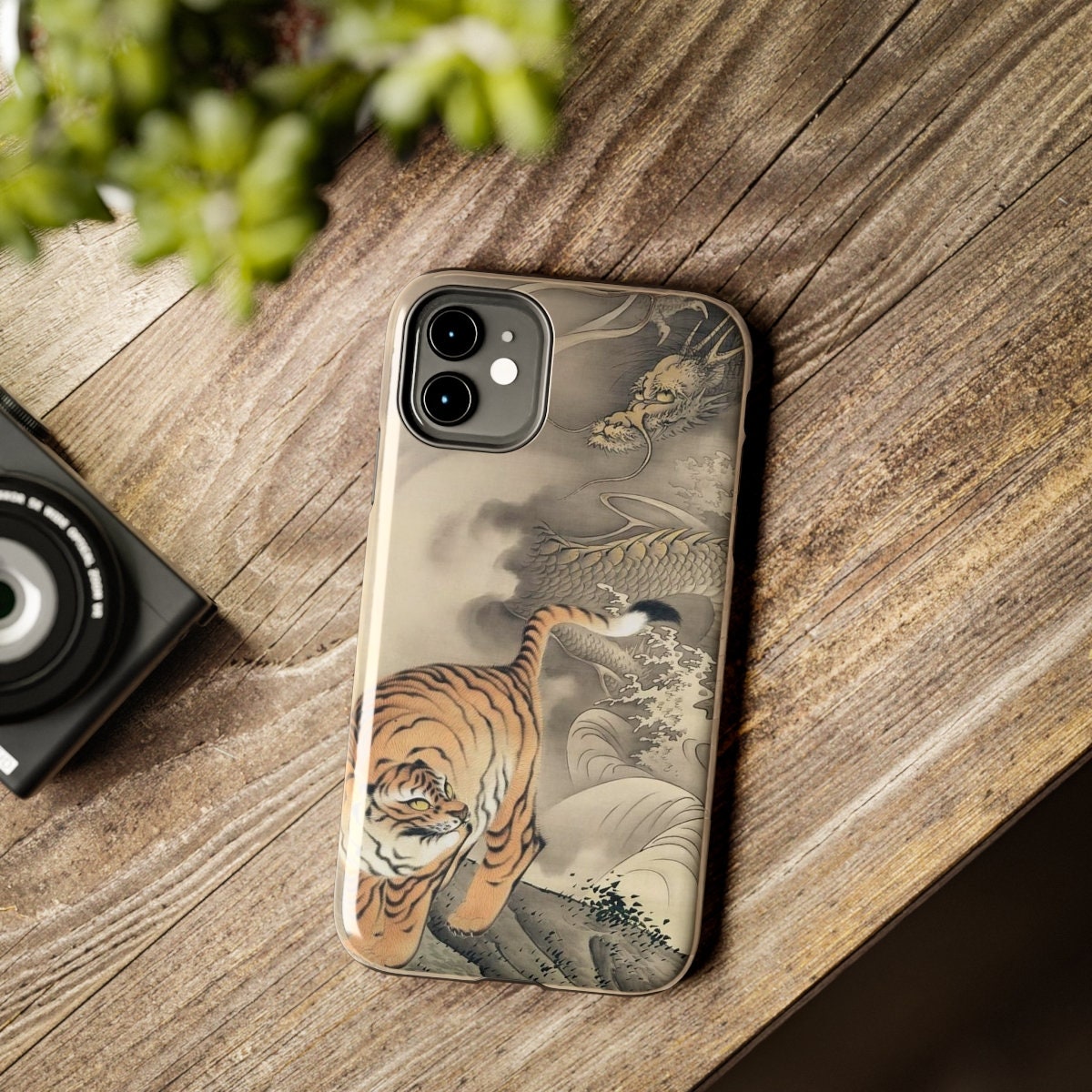 Japanese Dragon V Tiger Vintage Art Phone Case Vintage Japanese Phone ...