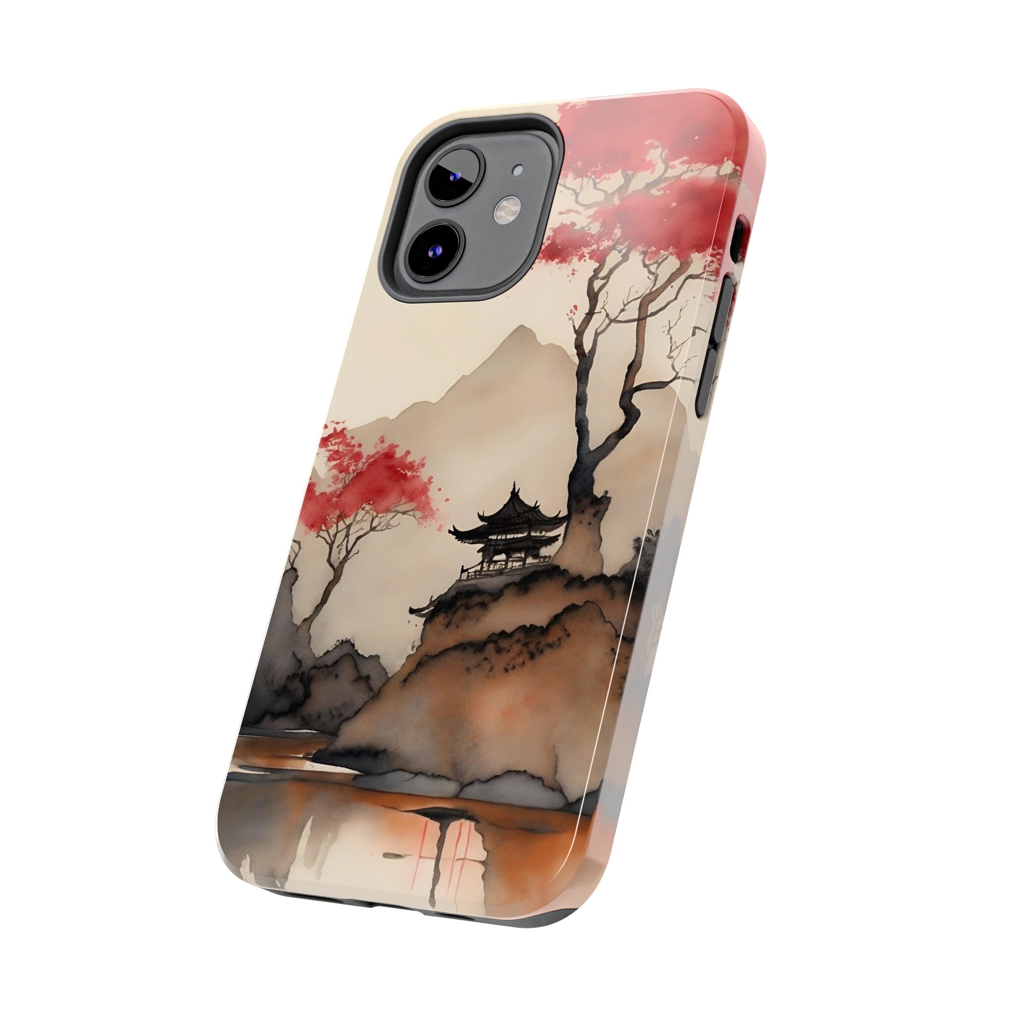 Japanese Sepia Ink iPhone Cases, Ancient Japan, Protective Phone Case ...