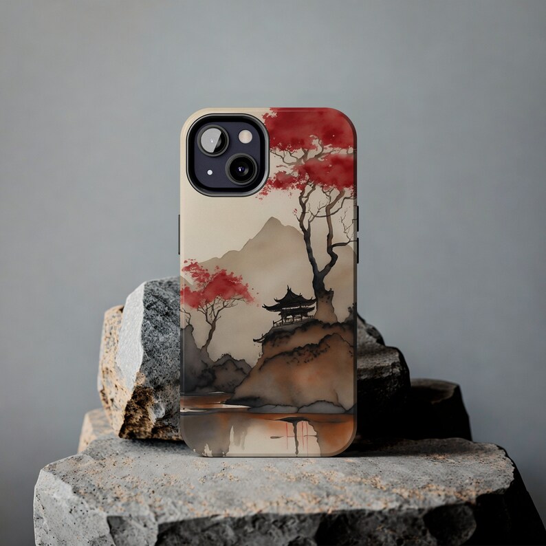 Japanese Sepia Ink iPhone Cases, Ancient Japan, Protective Phone Case ...