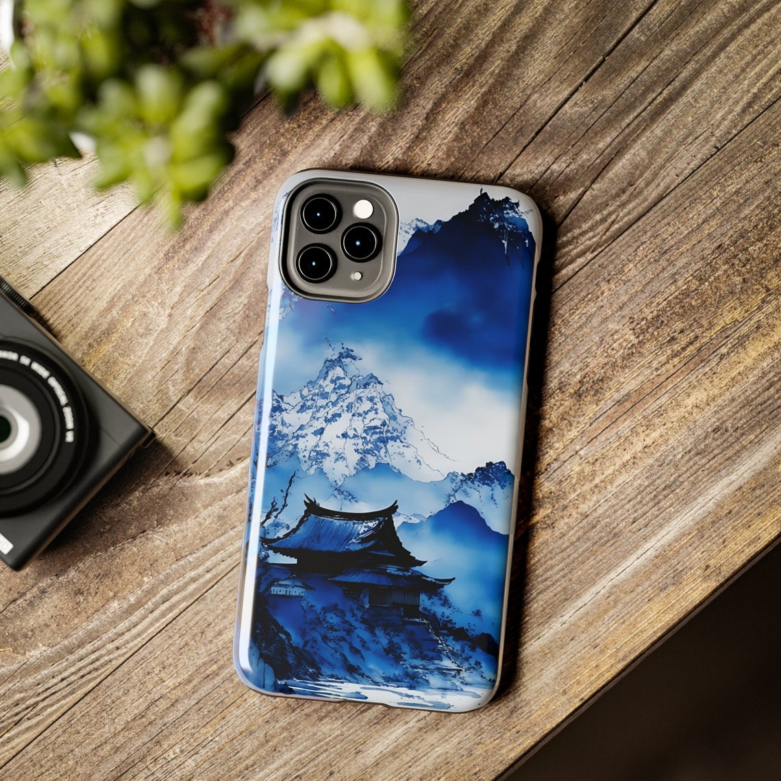 Winter Valley Ink Splash Phone Case, Protective Phone Case, Japanese ...