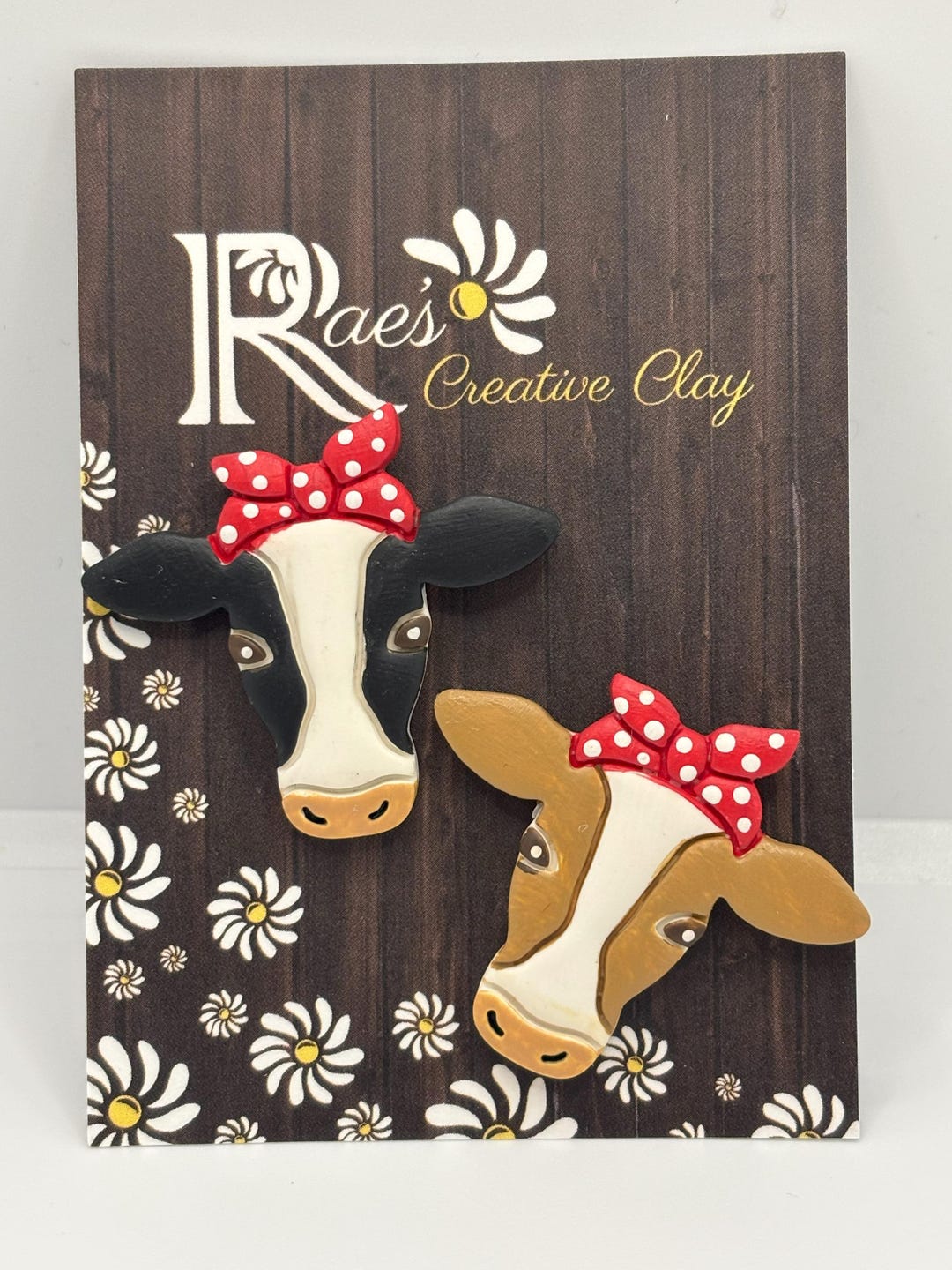 Cow Magnets, Cow Kitchen Decor, Handmade Polymer Clay, Refrigerator ...