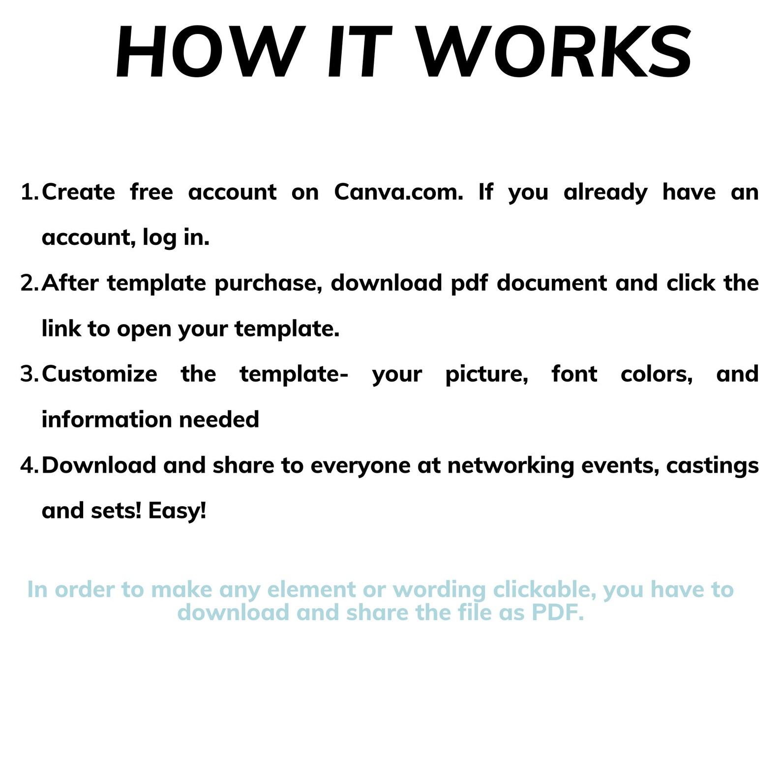 Business Contact Cards for Model, Actors and Influencers, Model Photo ...