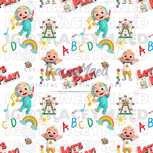 Cocomelon Seamless - Etsy