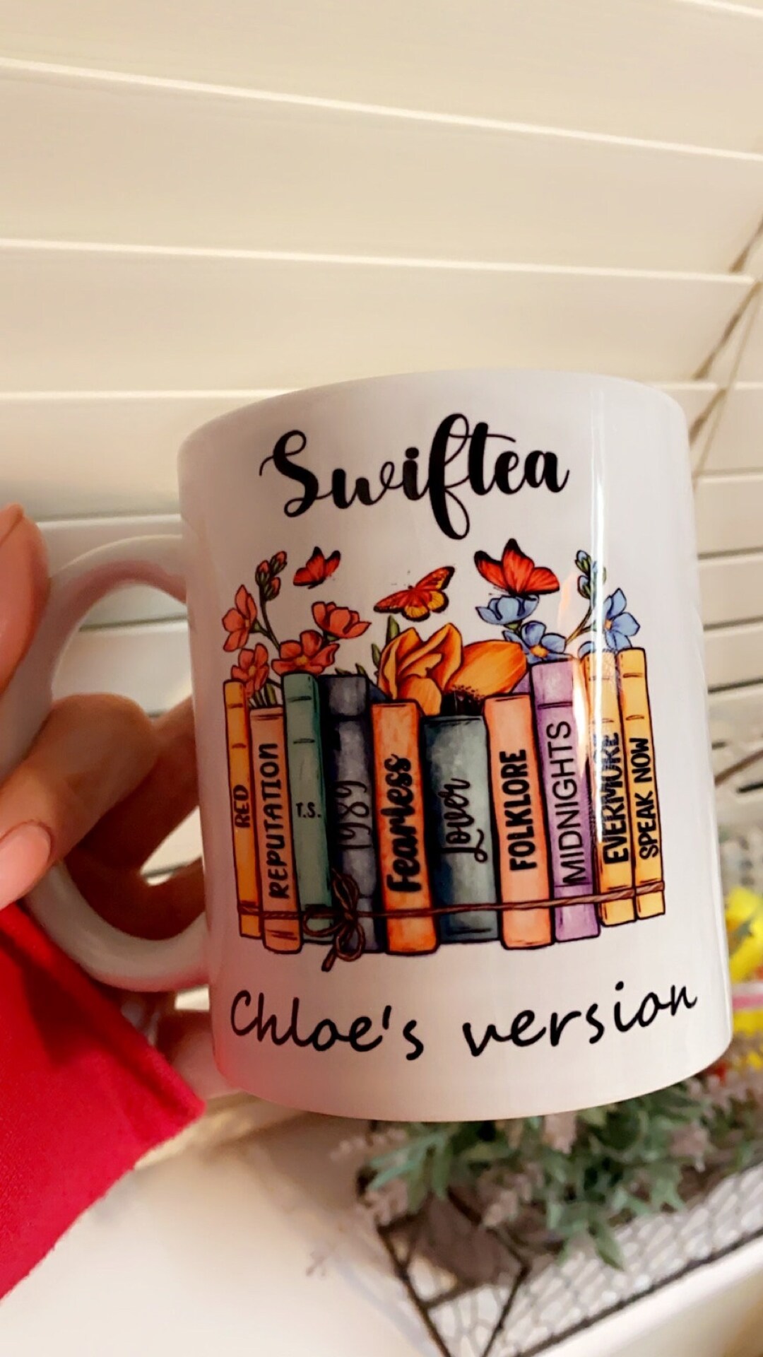 Personalised Taylor Swift Eras Tour Theme Mug. Taylors Version, Swiftea ...