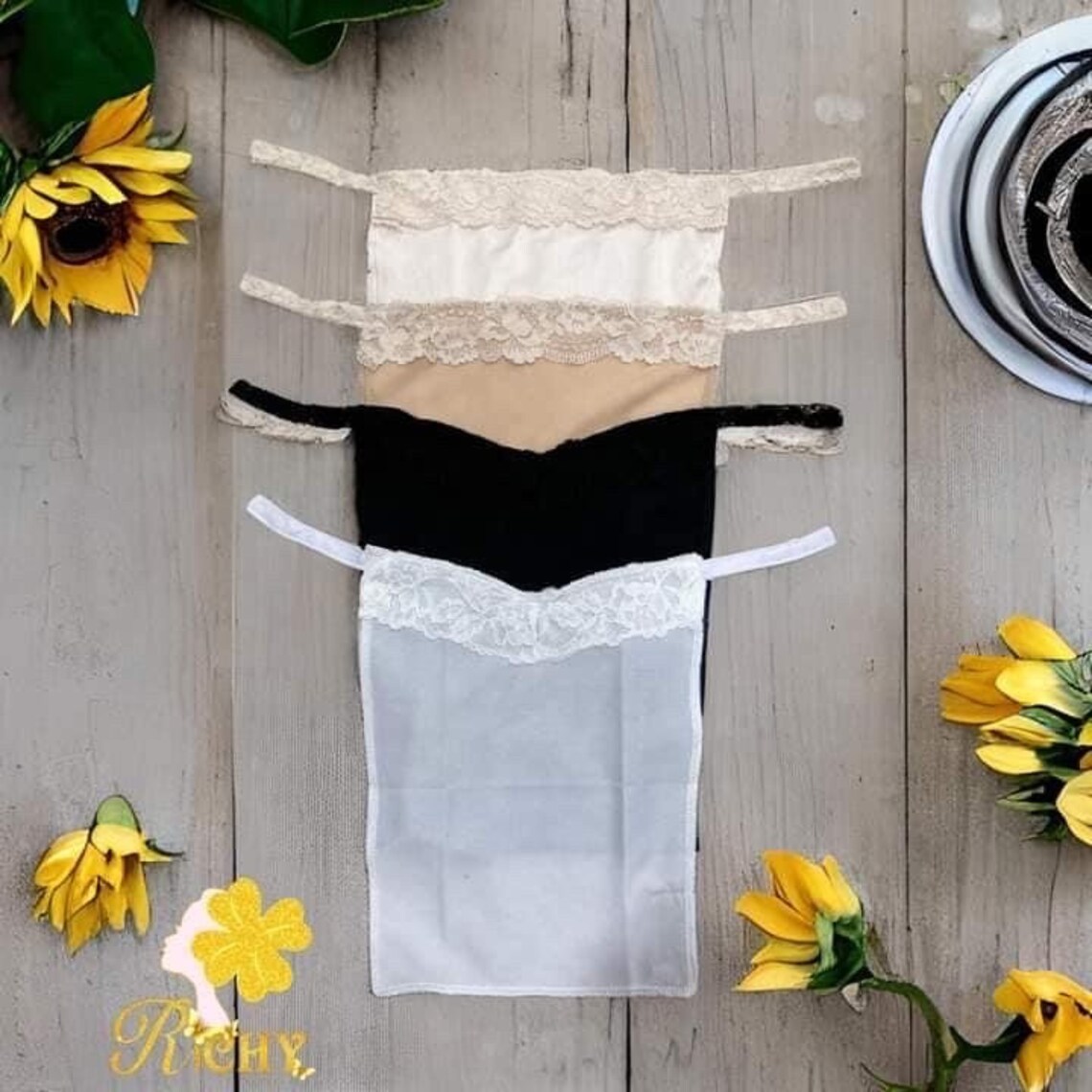 3pcs Random Color Lady Lace Clip-on Mock Camisole Bra Insert - Etsy