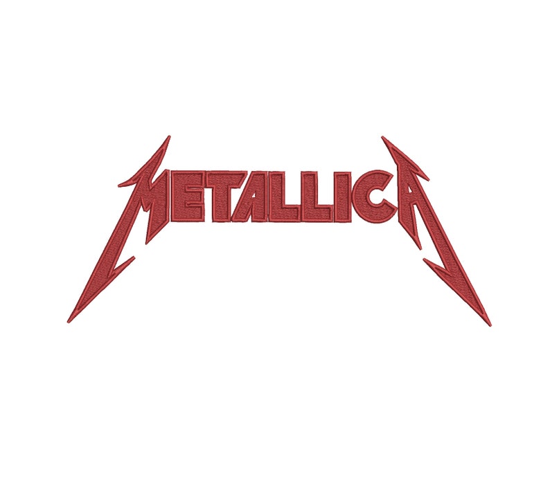 Metallica Embroidery Design Files- Rock, Metal Band Design for ...