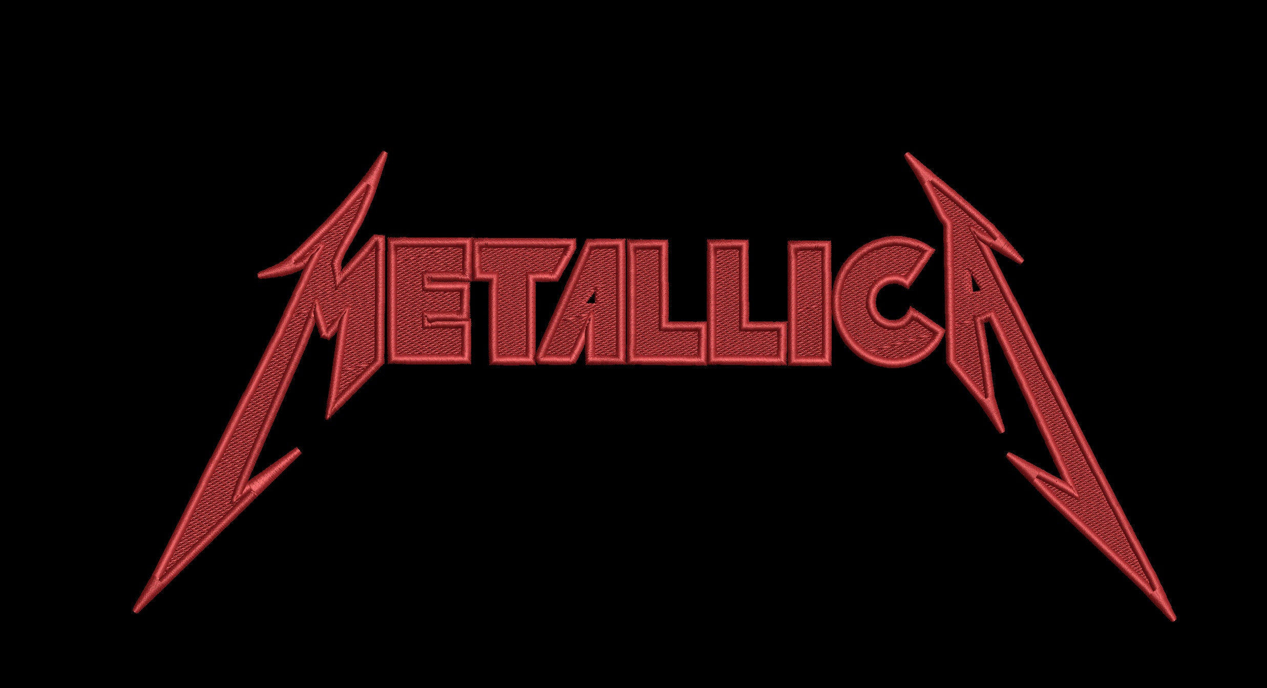 Metallica Embroidery Design Files- Rock, Metal Band Design for ...