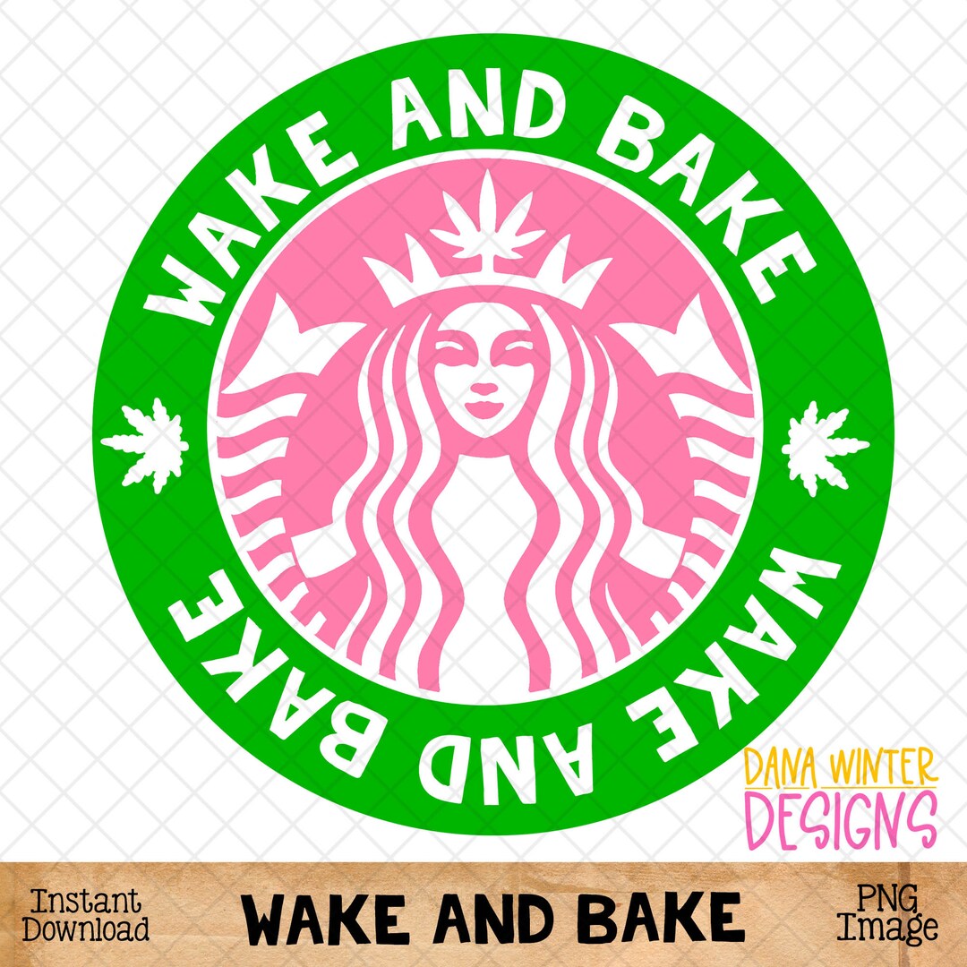 Wake and Bake Clip Art - Cannabis Clipart - Cute Weed Coffee - Girly ...
