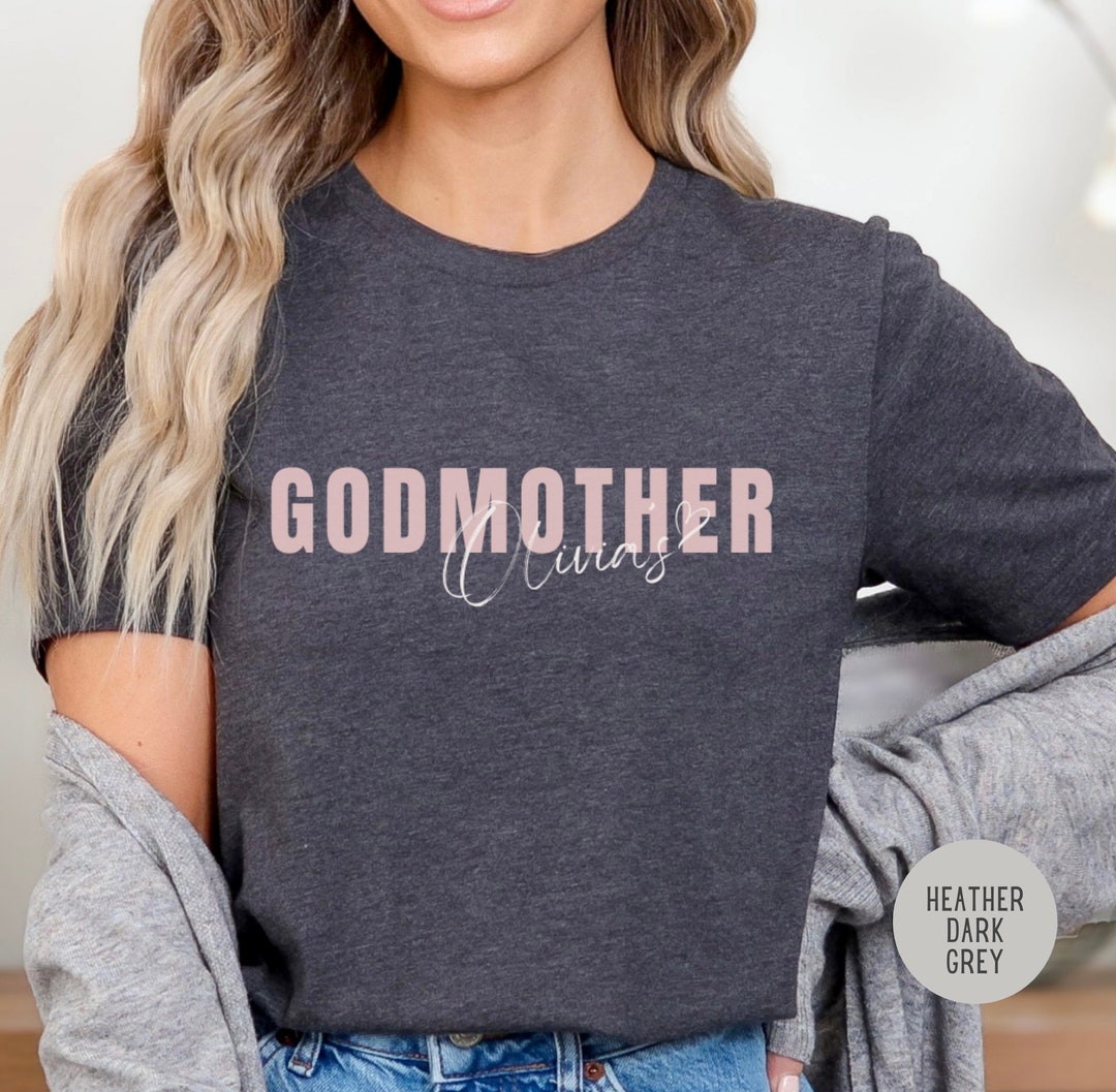 Personalized Godmother Shirt,custom Godmama T-shirt,godmother Tee ...