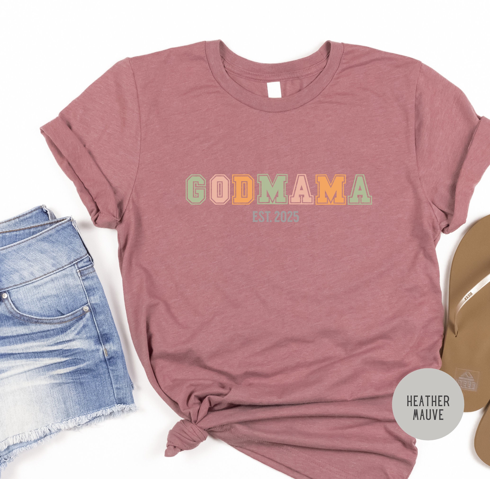 Personalized Godmother Shirt,custom Godmama T-shirt,godmother Tee ...