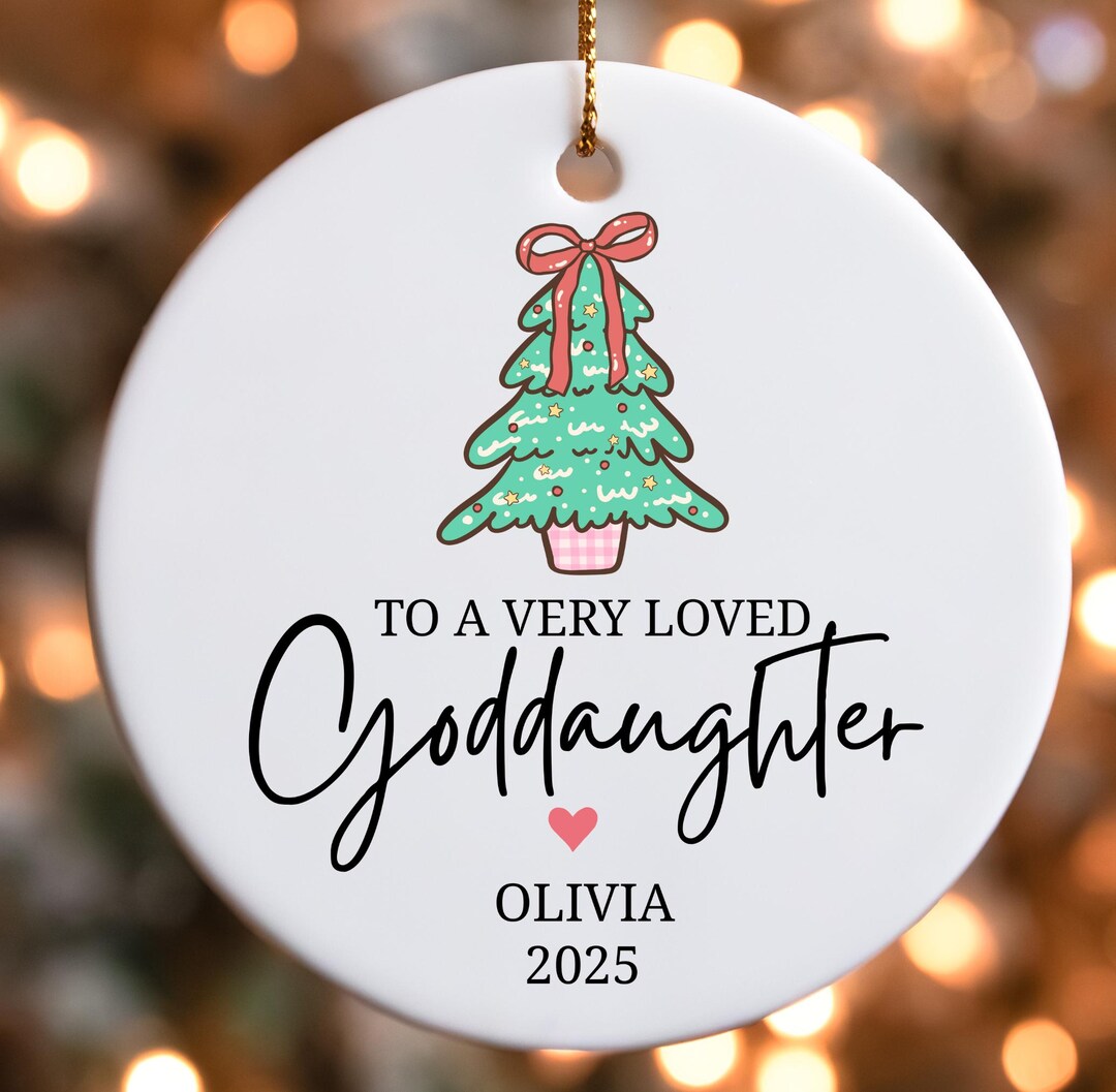 Personalized Goddaughter Ornament Custom Baptism Gifts for Goddaughter ...