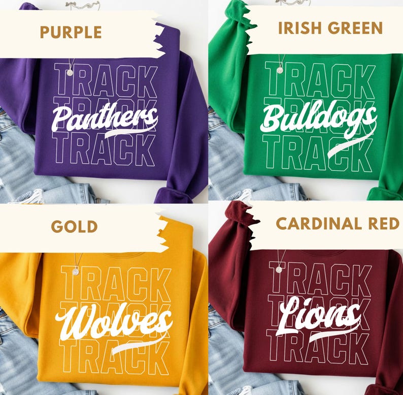 Track and Field Sweatshirt,personalized Track Sweater,custom School ...