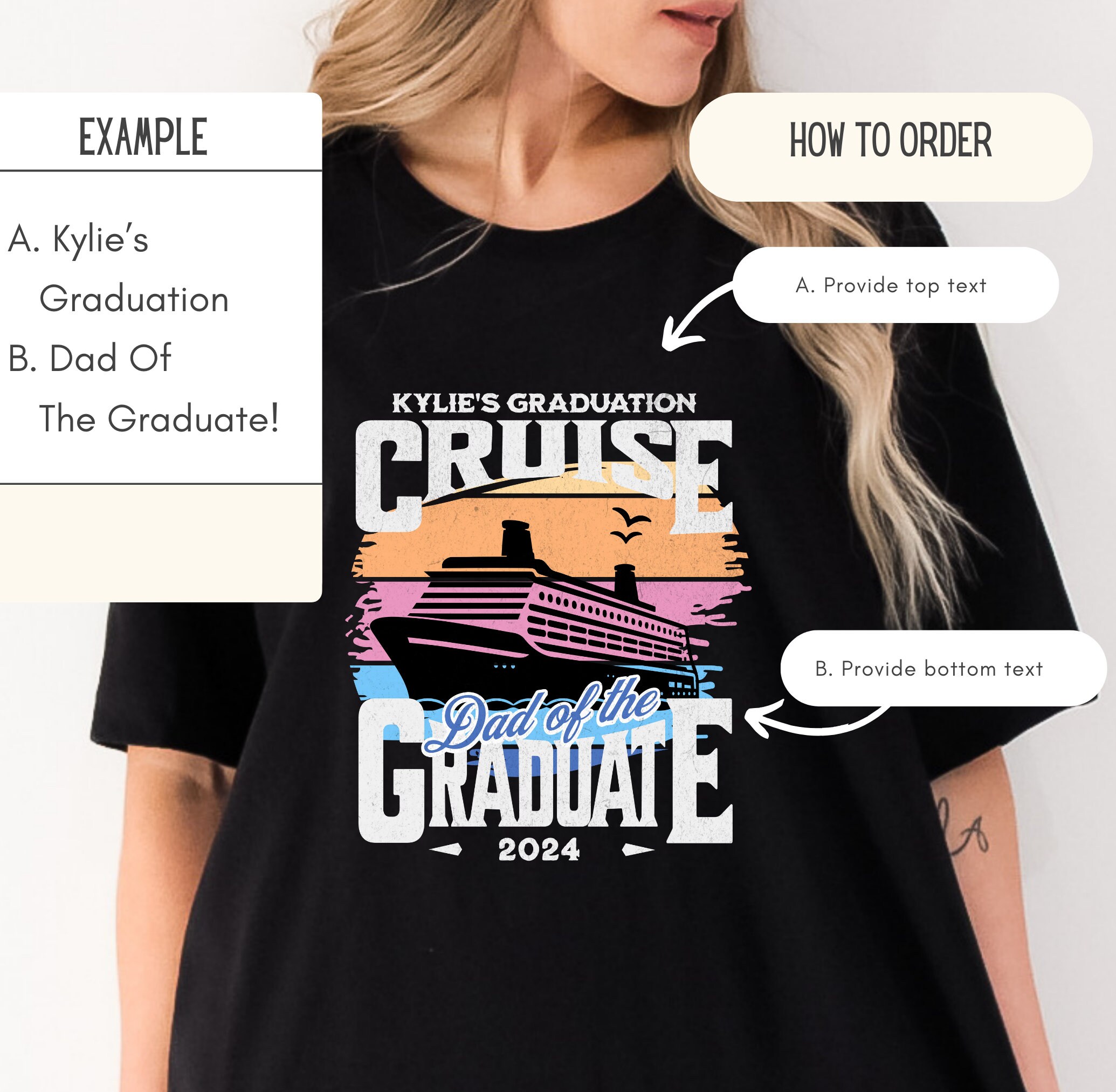 Matching Graduation Cruise T-shirts,grad Cruise Tshirts,custom Family ...