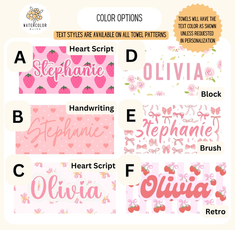 Personalized Coquette Pink Bow Beach Towel,custom Girly Coquette Name ...