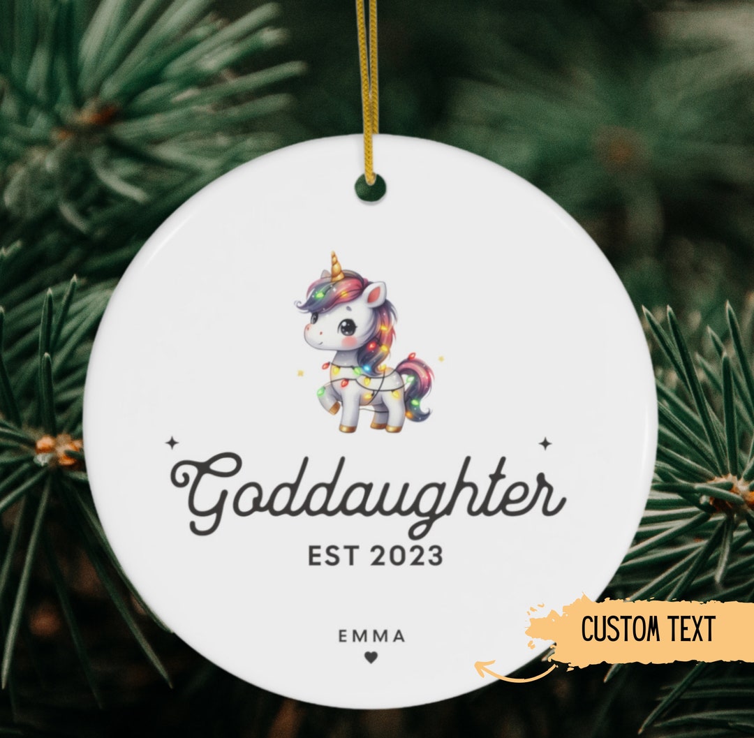 Personalized Goddaughter Ornament,personalized Christmas Ornament ...
