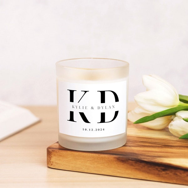 Monogram Candle - Etsy