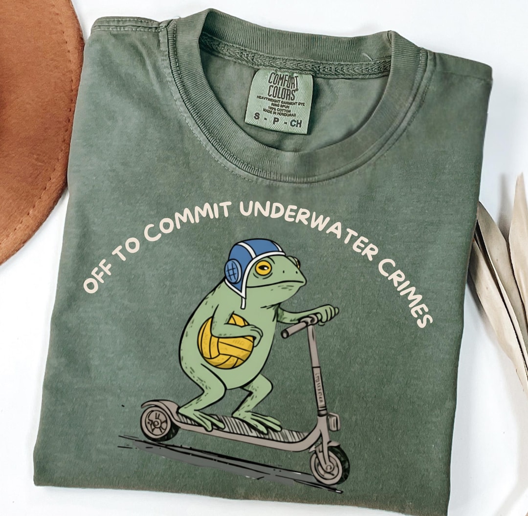 Funny Water Polo Shirt for Players | Practice & Game Day Tee With Frog ...